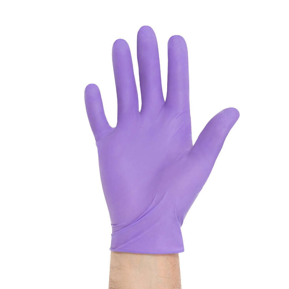Purple Nitrile Exam Gloves, Sterile Pairs, Powder-Free, 5.9 mil, 9.5 ...