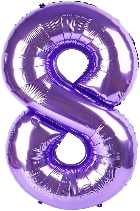 Purple Number 8 Balloon 40 Inch Birthday Decorations, Number 8 Balloon ... Purple Number 8 Balloon 40 Inch Birthday Decorations, Number 8 Balloon ...