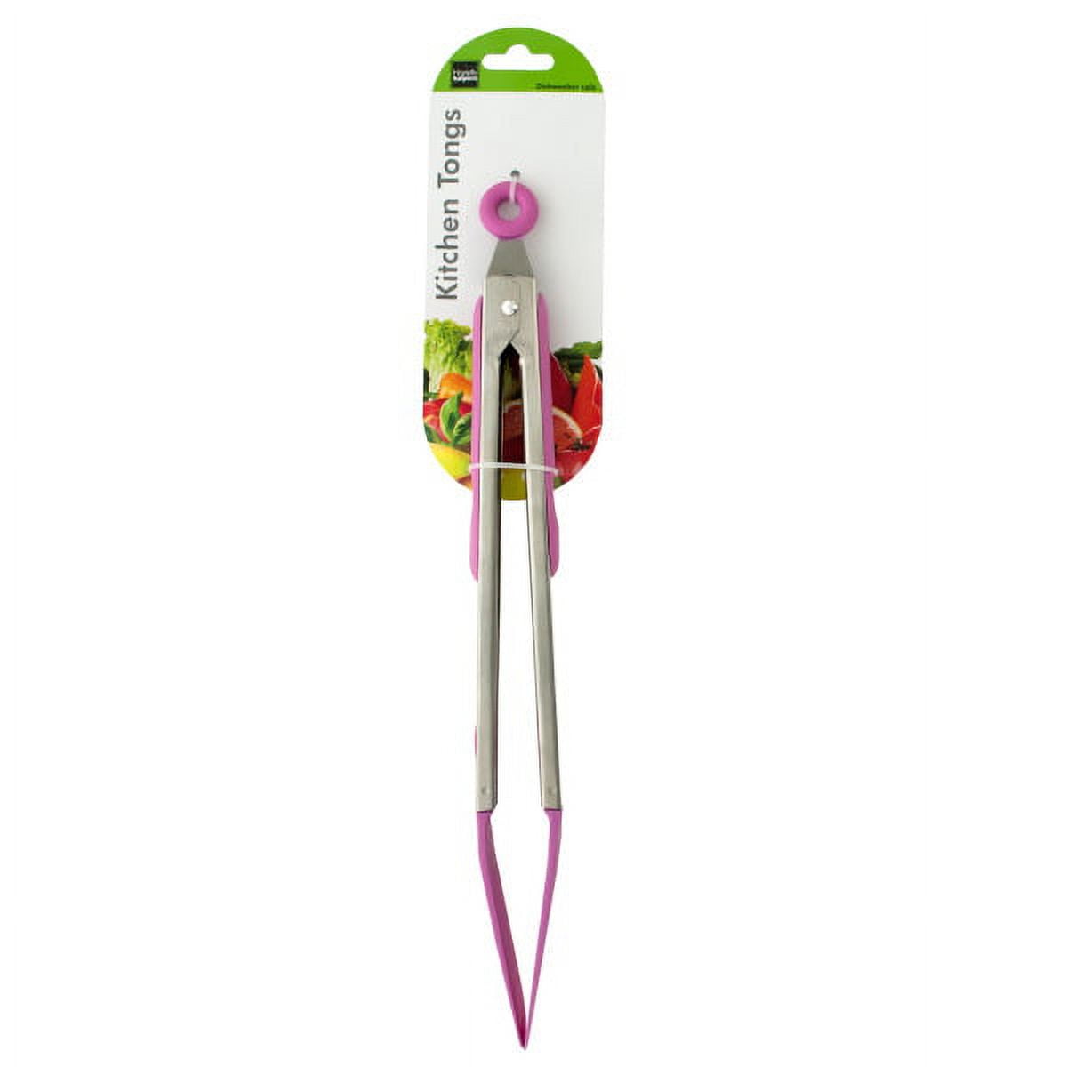 Purple Nylon-Tipped Metal Kitchen Tongs (Lot of 8) - Walmart.com