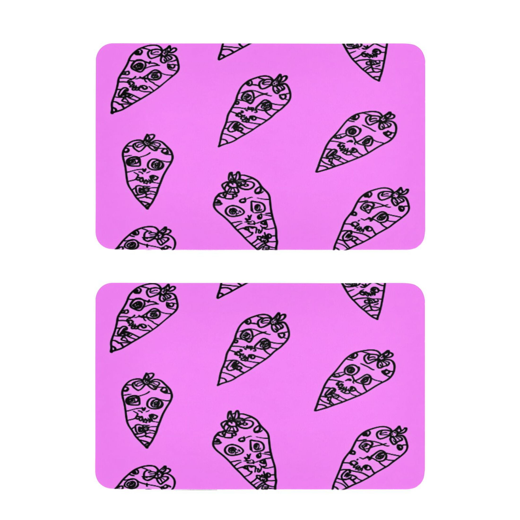 Purple Odd Carrot 2 Pack 4x2.5 Inch Magnetic Stickers Thick and Strong for Fridge Dishwasher ...