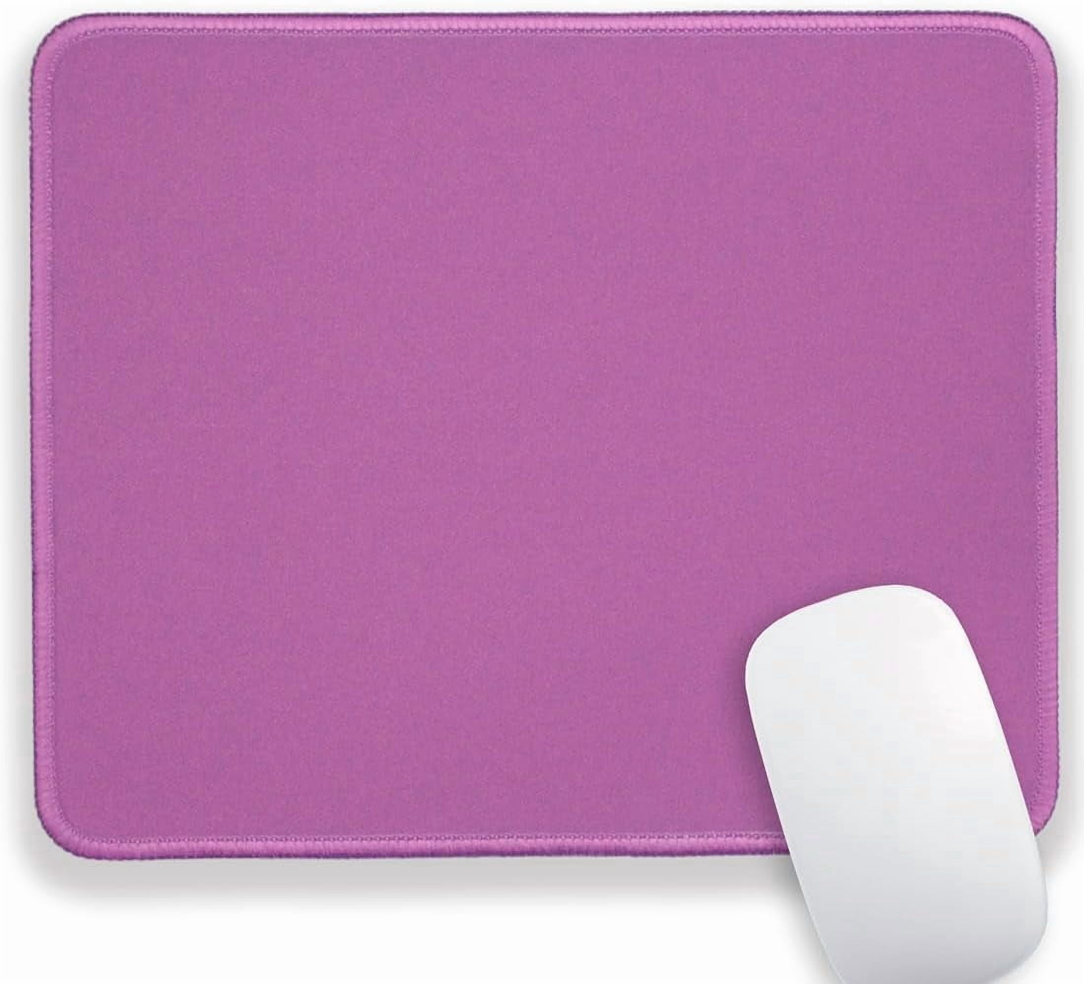 Purple Office/Gaming Mouse Pad 10.2x8.2 Inch, Stitched Edge, Durable ...