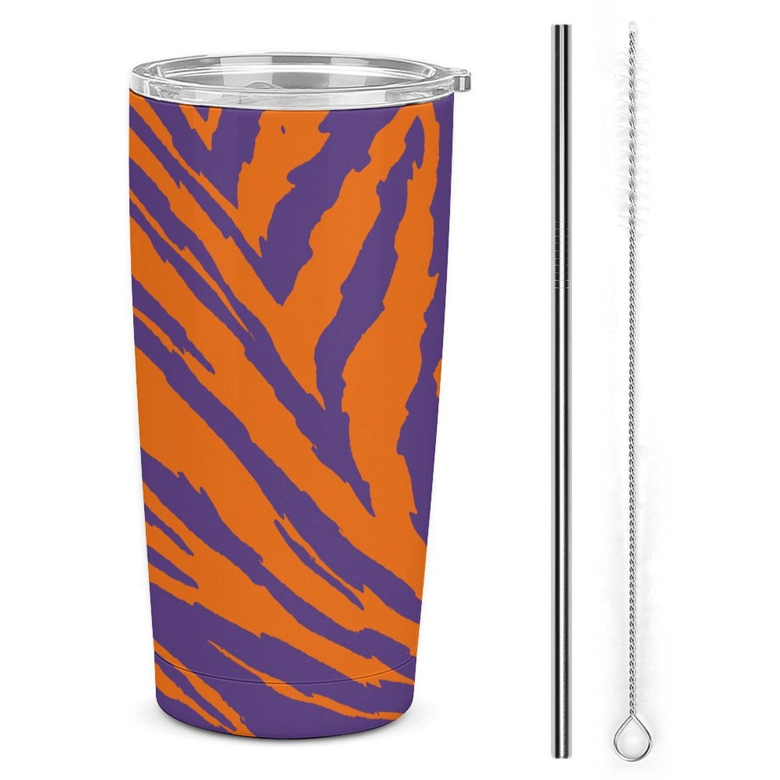 Purple And Orange Tailgate Swag Claw Marks 20oz Tumbler Double Wall ...