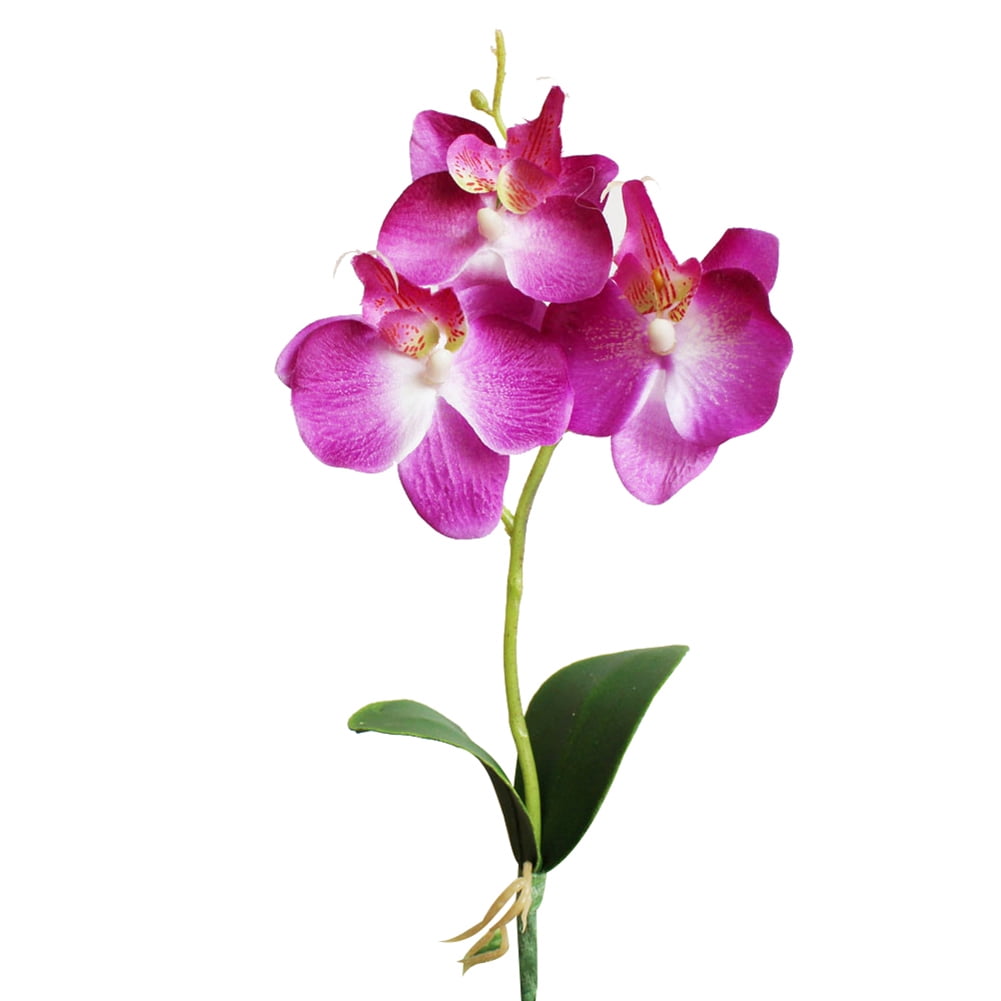 Purple Orchid Fake Flowers Fake Orchids Plastic Faux Orchid Plants ...