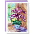 Purple Orchid Flower Card, Floral Quilled Quilling Card for Mothers Day ...