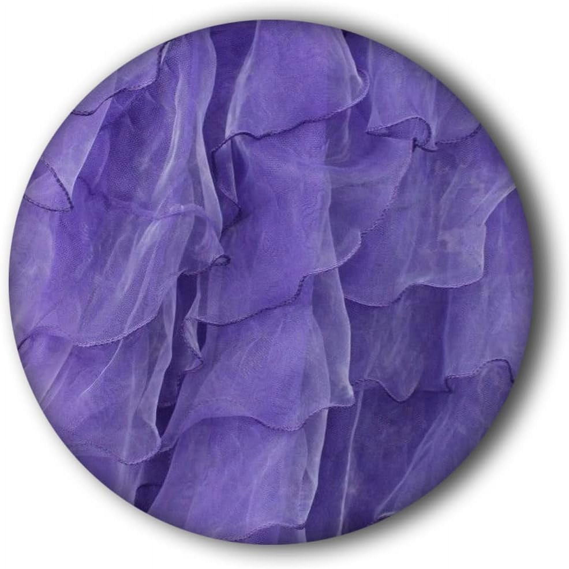 Purple Organza Ruffle Mesh Fabric 56 inches / 58 inches Width Sold by ...