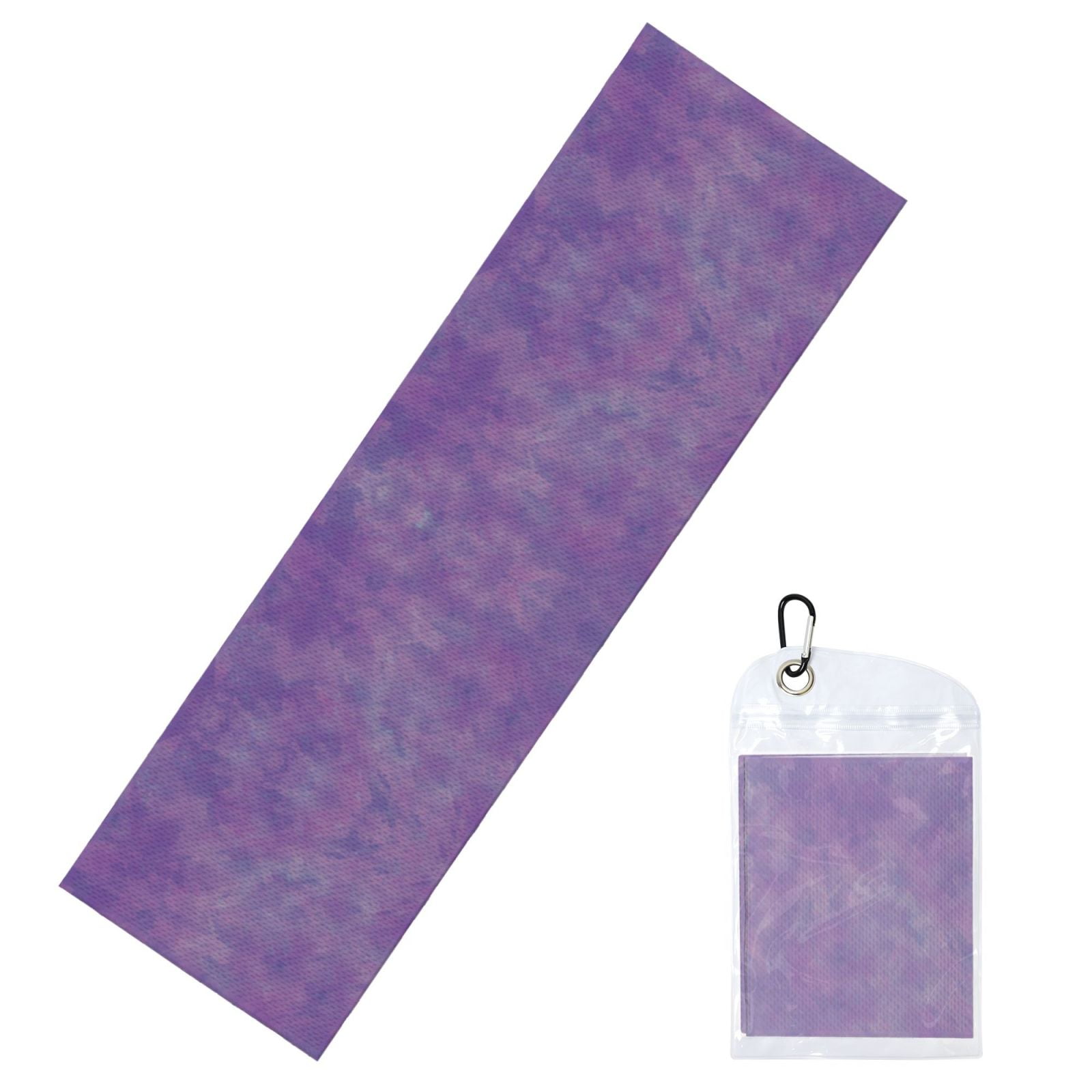 Purple Paint Cooling Towel 39.4"X11.8" Ice Sweat Towel Face Cooling ...