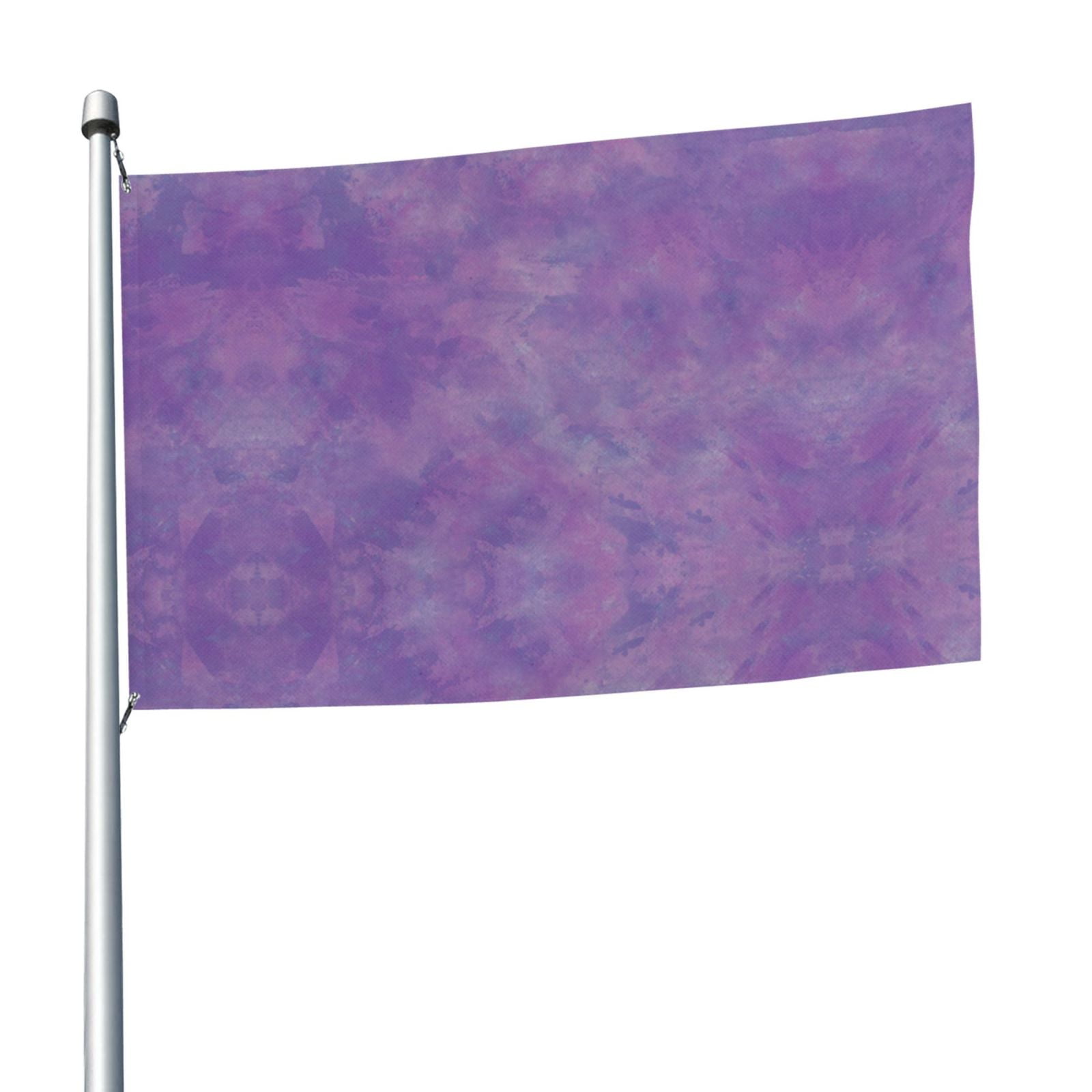 Purple Paint Flag 5x8 Ft Print Vivid Color Light-Weighted Flags With ...