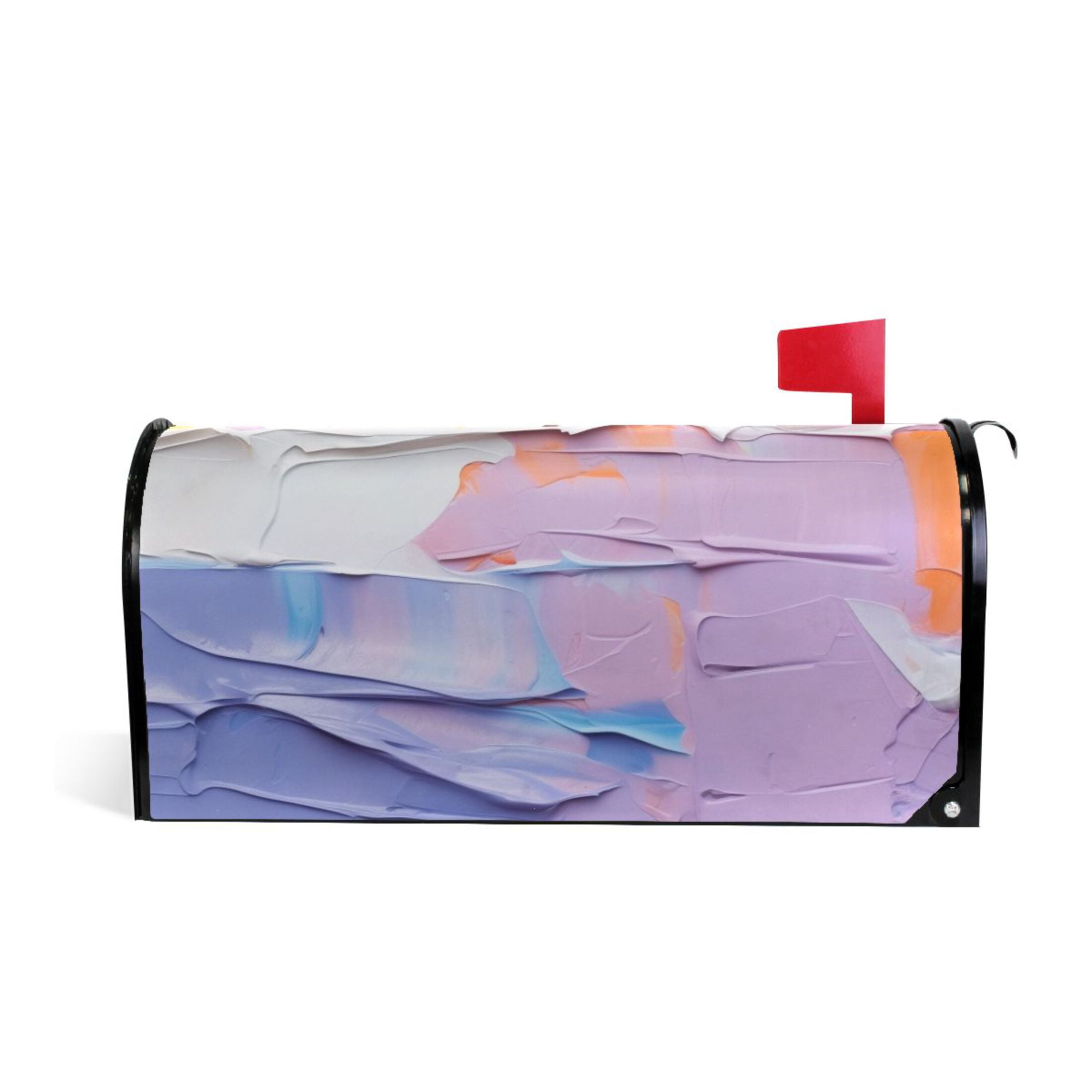 Purple Paint Magnetic Mailbox Covers 18"x 20.8" Post Box Wraps Garden ...