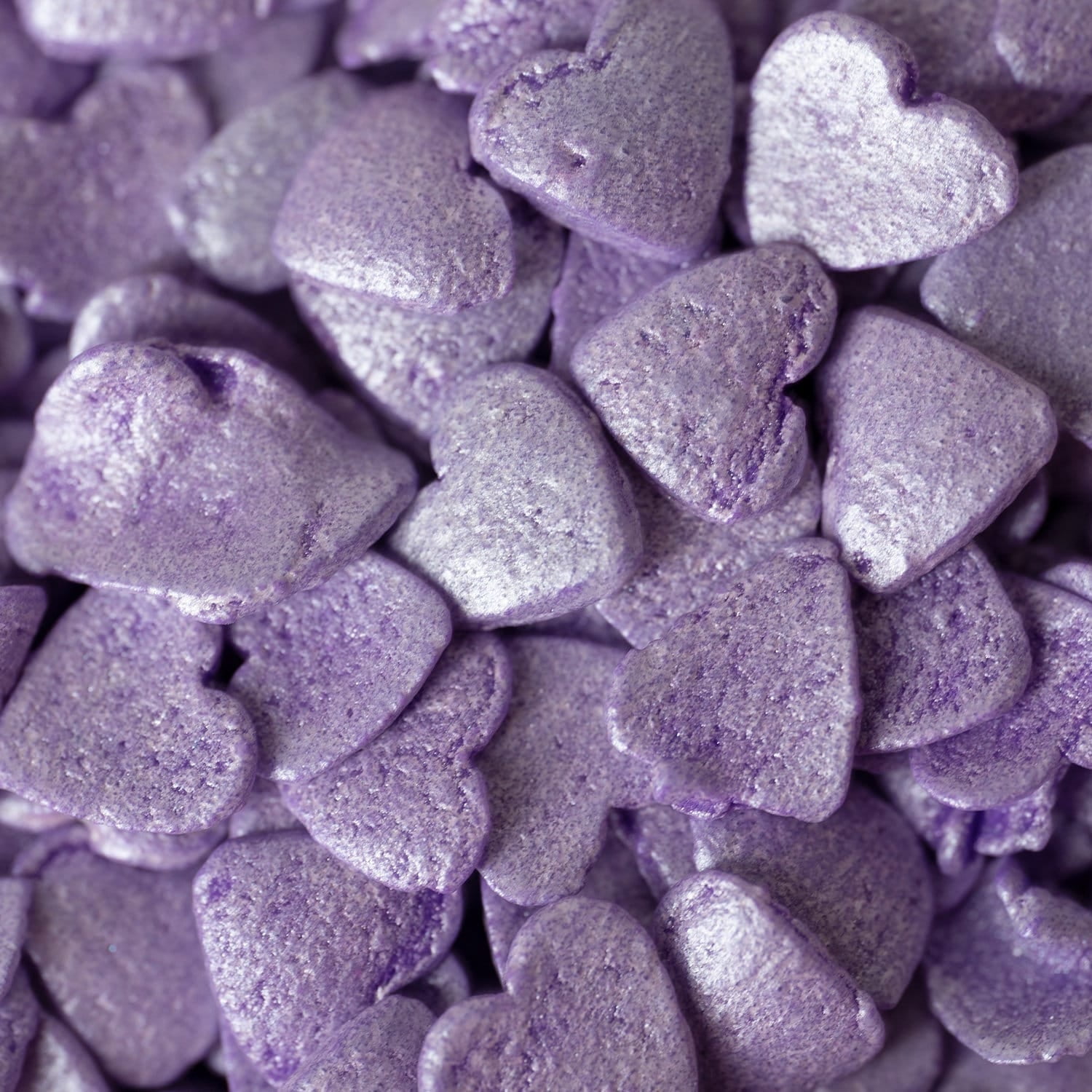 Purple Pearl Hearts Shaped Sprinkles (1/2 Cup, 1x Jar) Candy Decor for ...