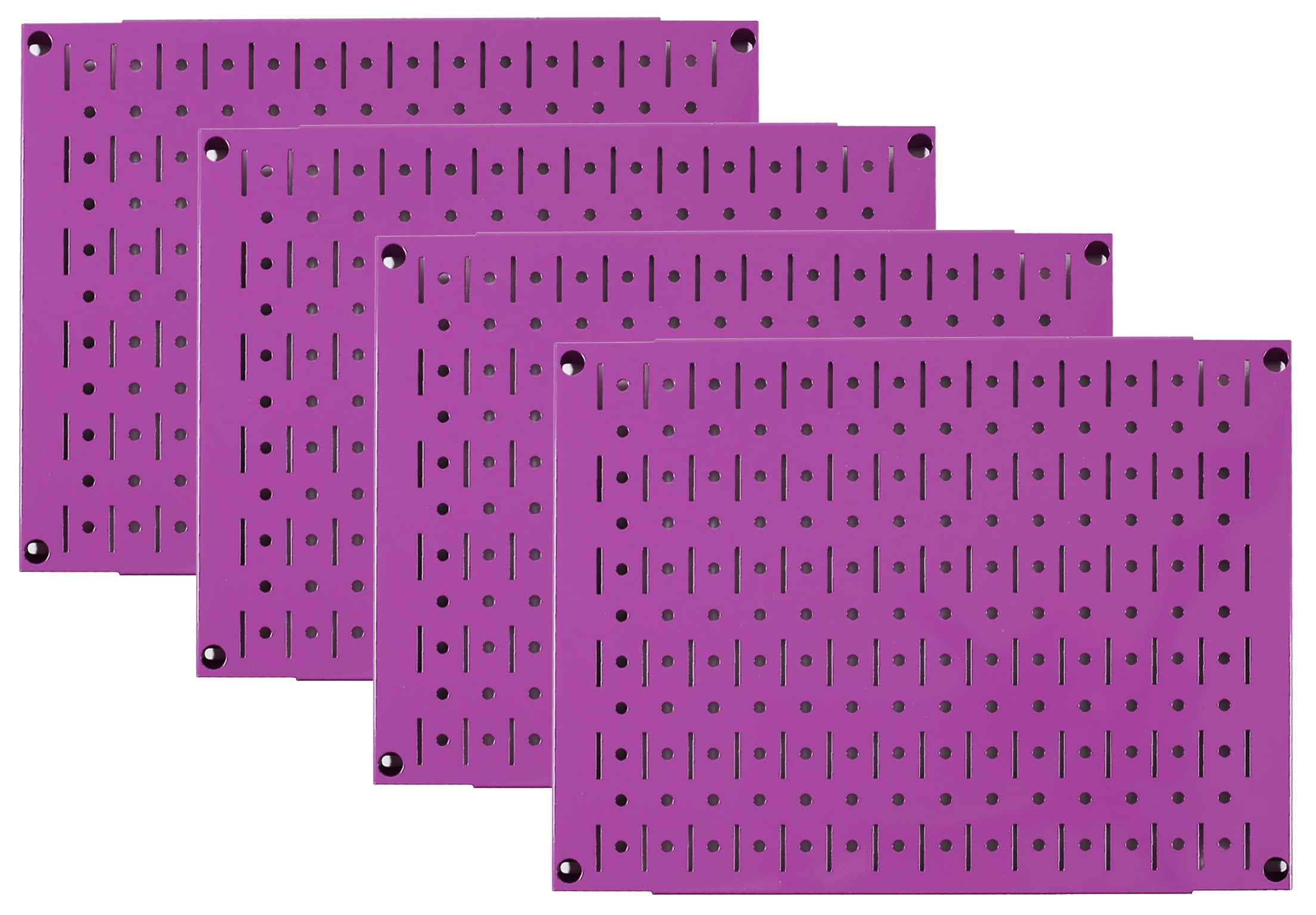 Purple Pegboard Wall Organizer Tiles - Wall Control Modular Fun Metal ...
