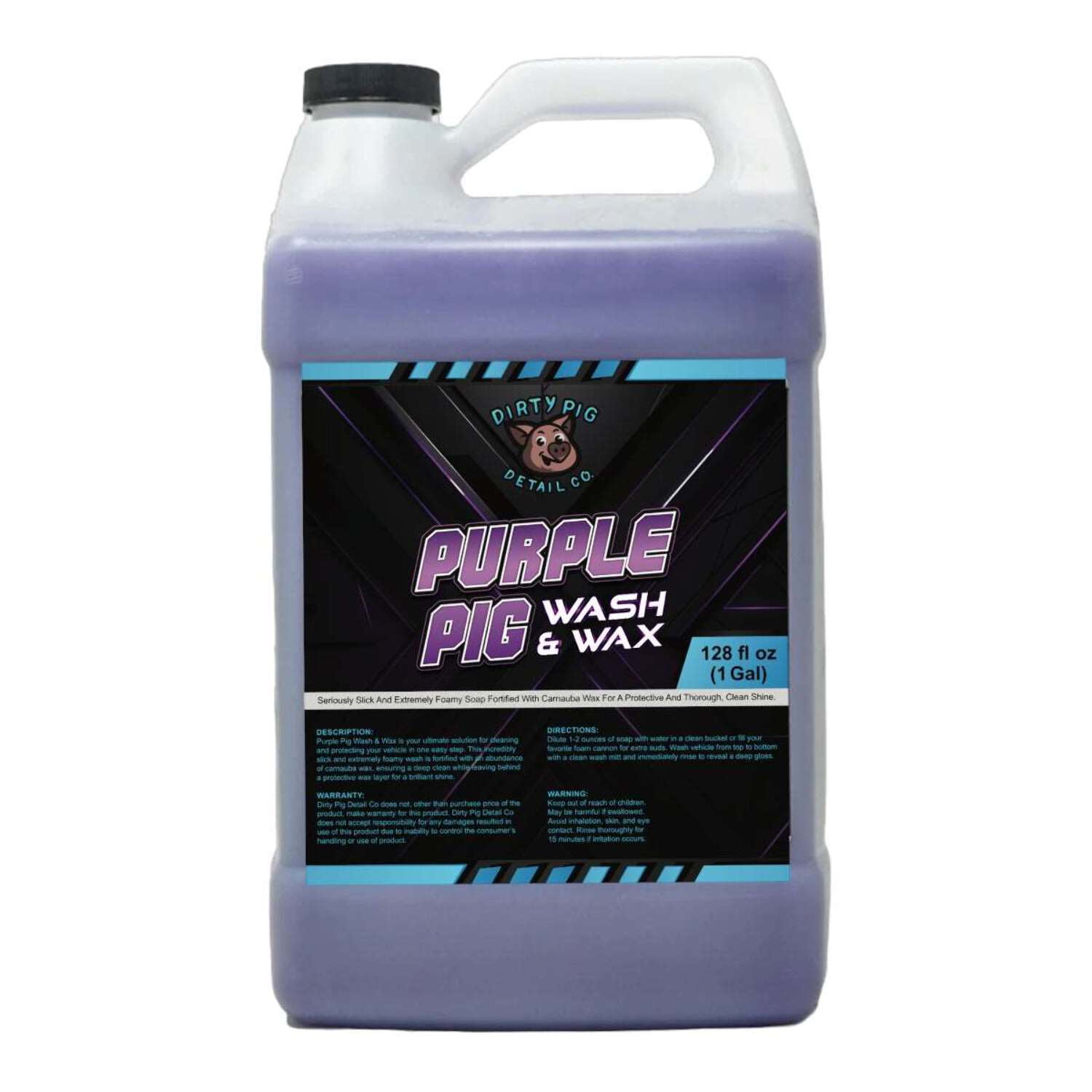 Dirty Pig Detail Co. Purple Pig Wash & Wax Soap for Automotive 1 Gallon ...