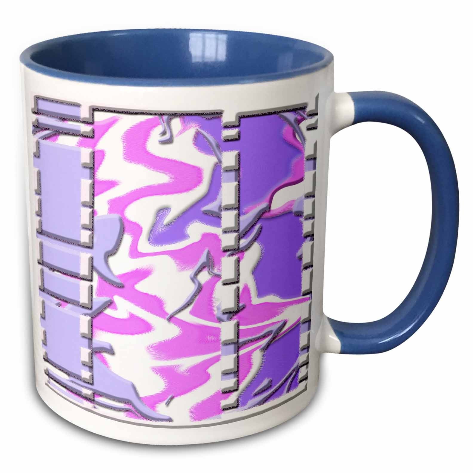 3drose, Purple, Pink and White Layered and Beveled on Page with Colors ...