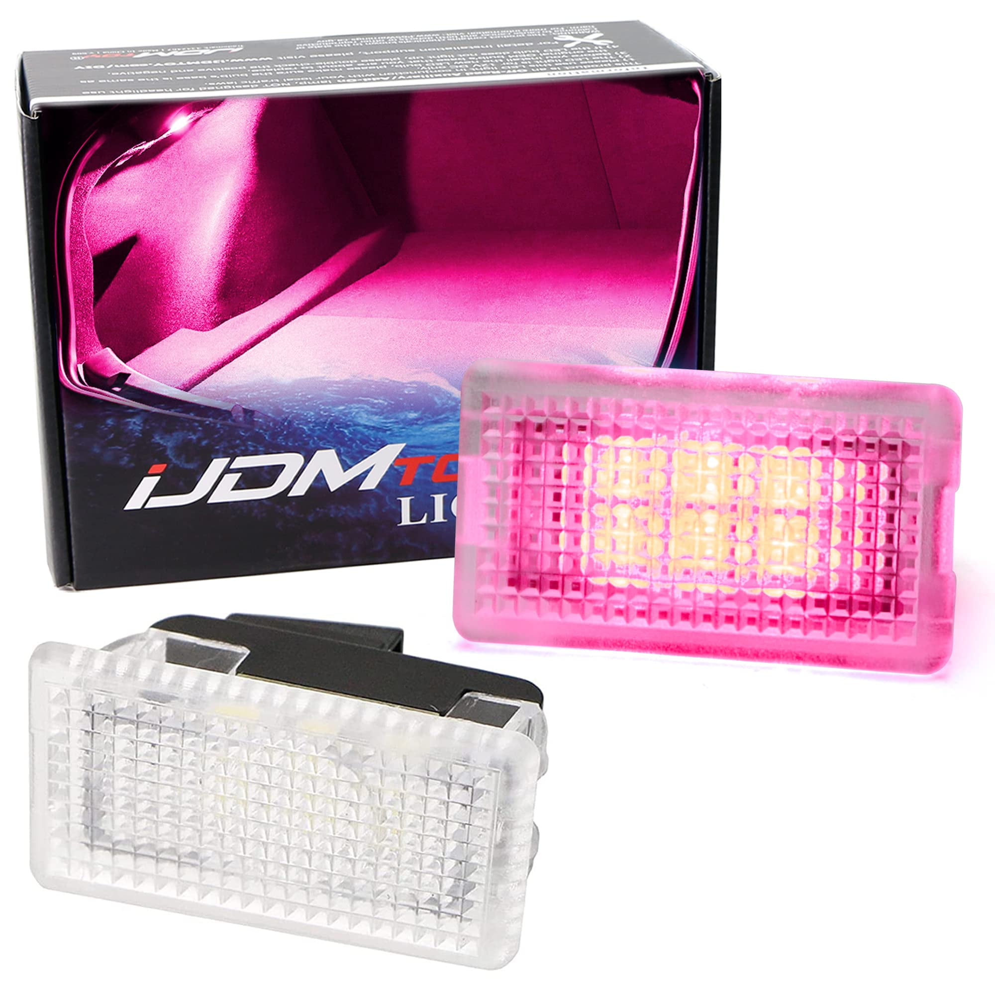 Purple/Pink Aqua Full LED Side Door Courtesy, Footwell, Trunk/Cargo ...