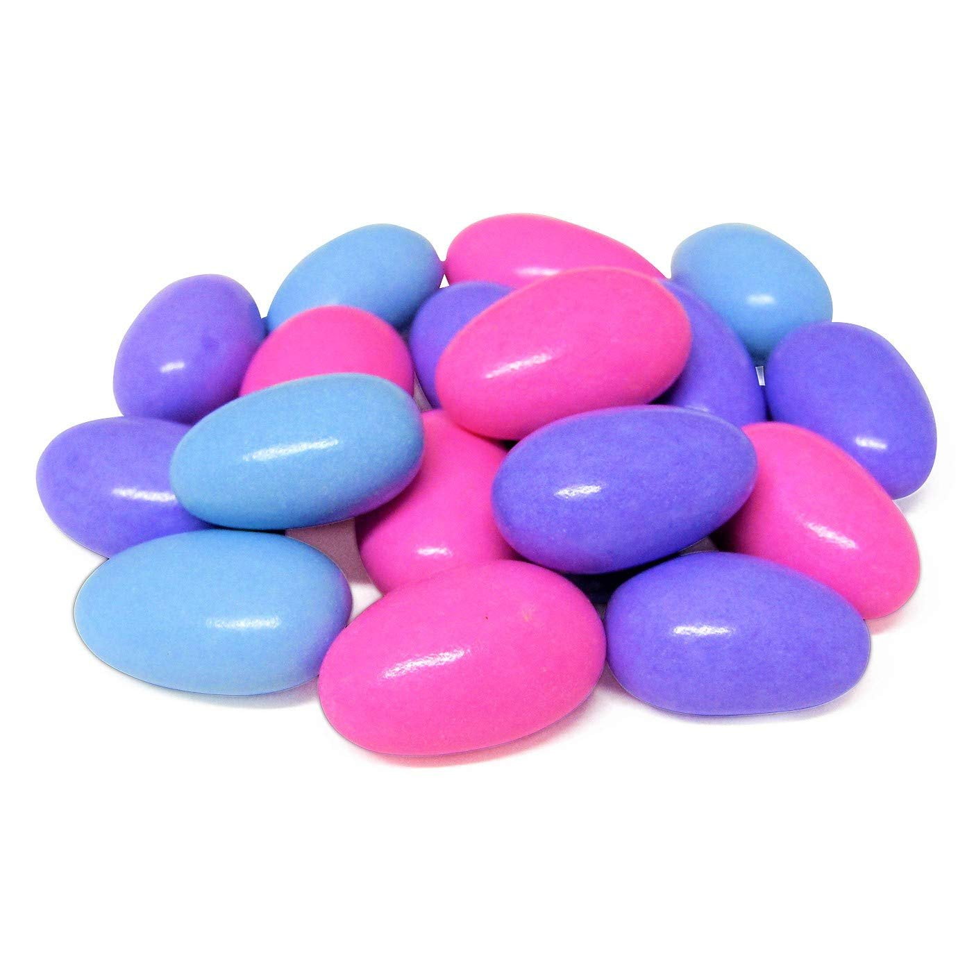 Purple, Pink & Blue Jordan Almonds Medley By Its Delish, 1 LB Bulk ...