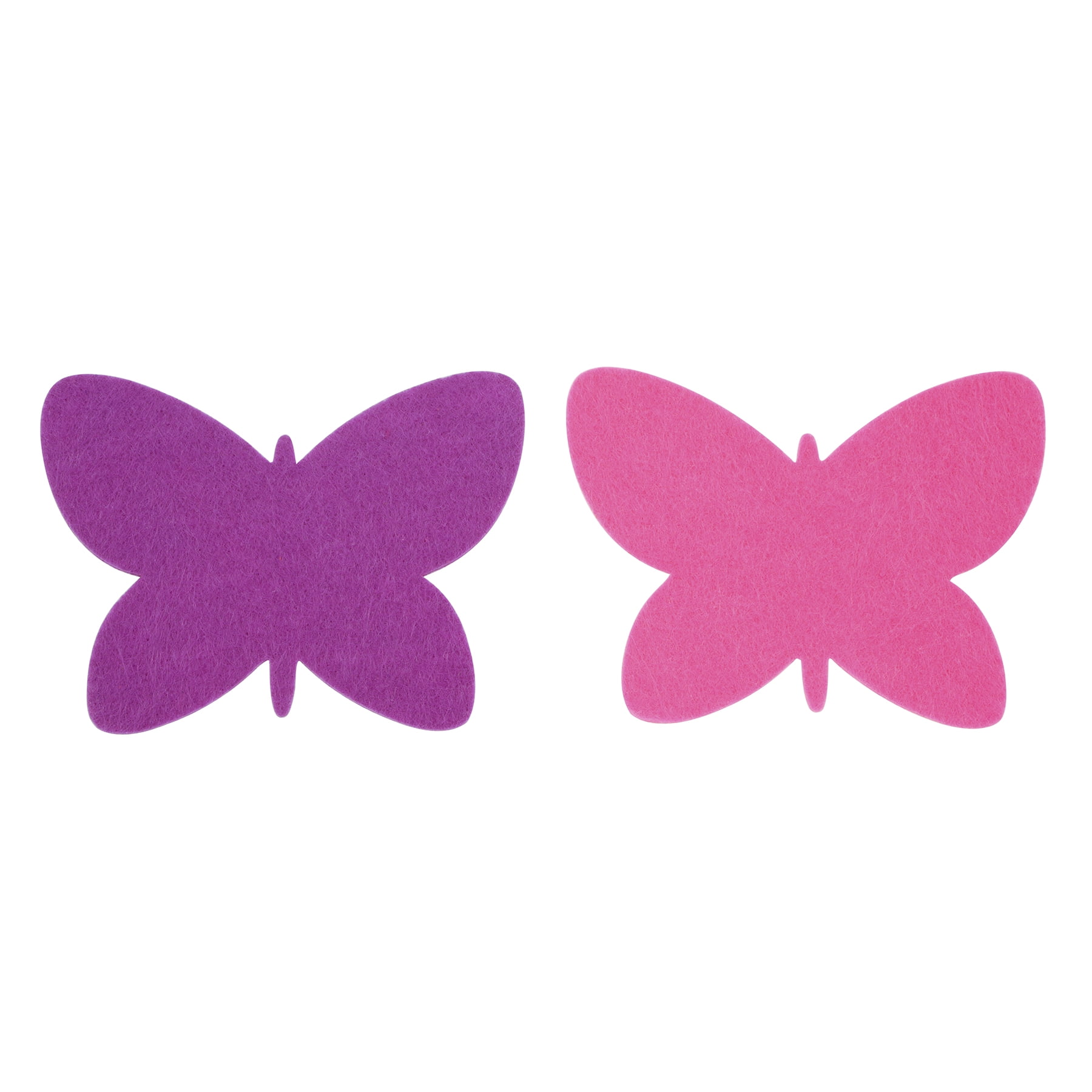 Purple & Pink Felt Butterfly Shapes by Creatology – Pre-Cut Polyester ...