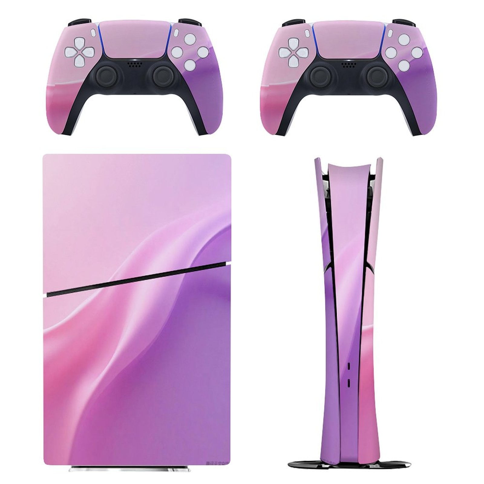 Purple Pink Modern Art PS5/PS5 Slim Digital Disc Skin Sticker For ...