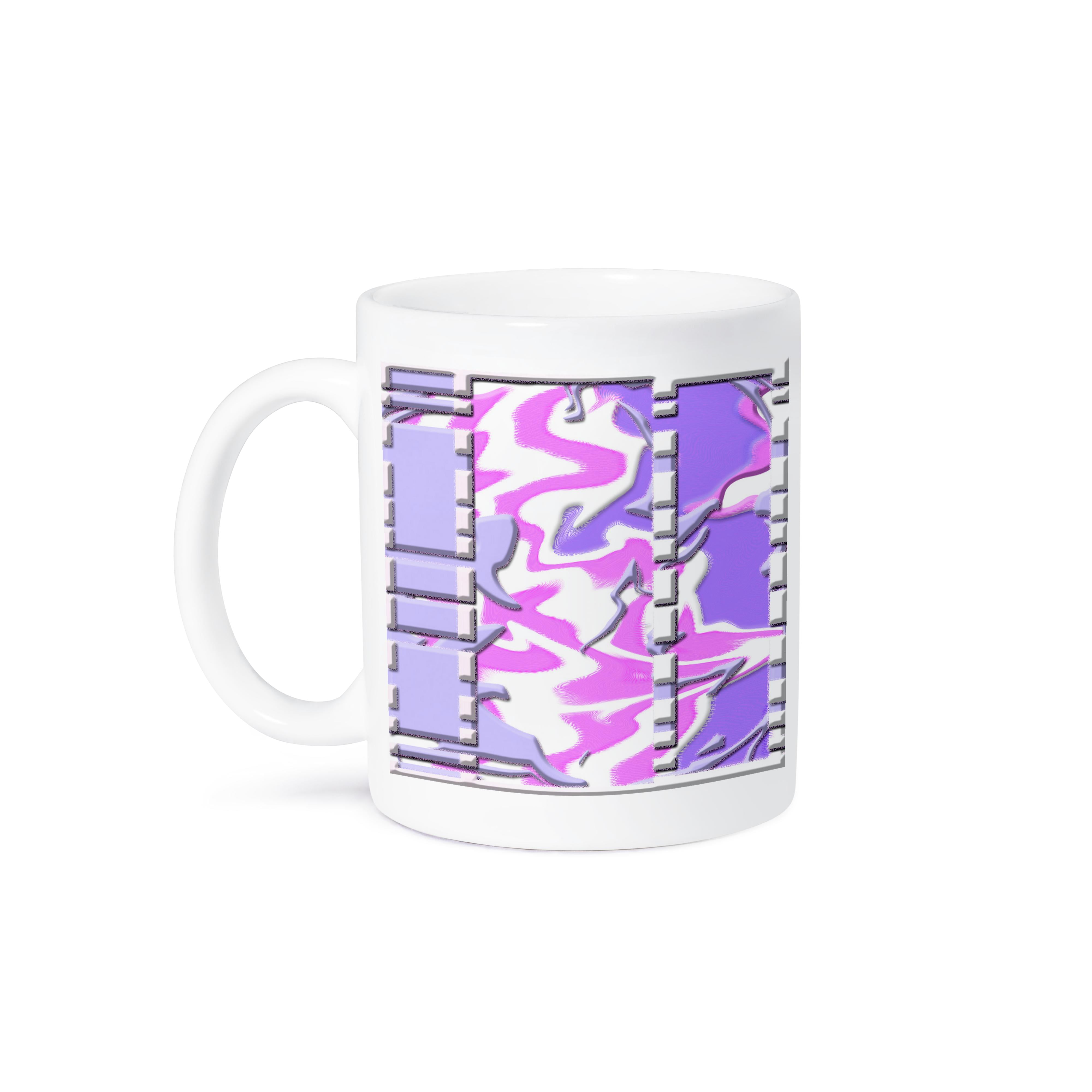 3dRose, Purple, Pink and White Layered and Beveled on Page with Colors ...