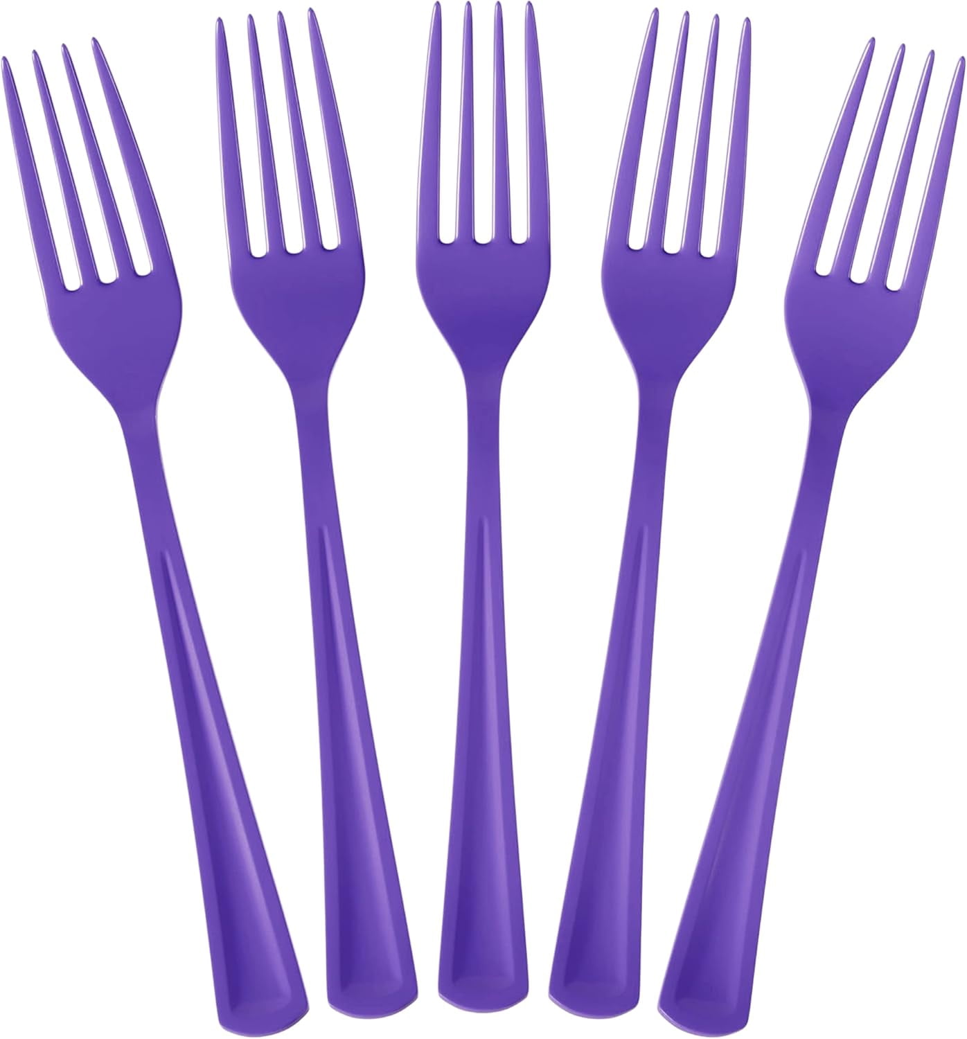 Purple Plastic Forks 50 Pieces Purple Forks Disposable Utensils Heavy ...