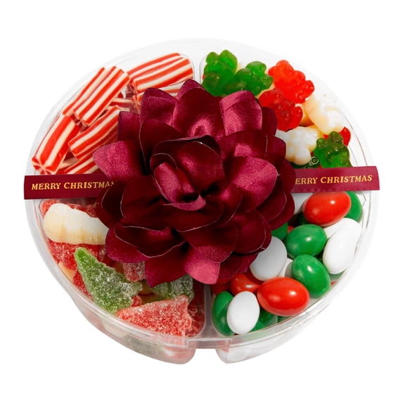 Purple Plum Christmas Candy Basket, Holiday Gift Set with Assorted ...