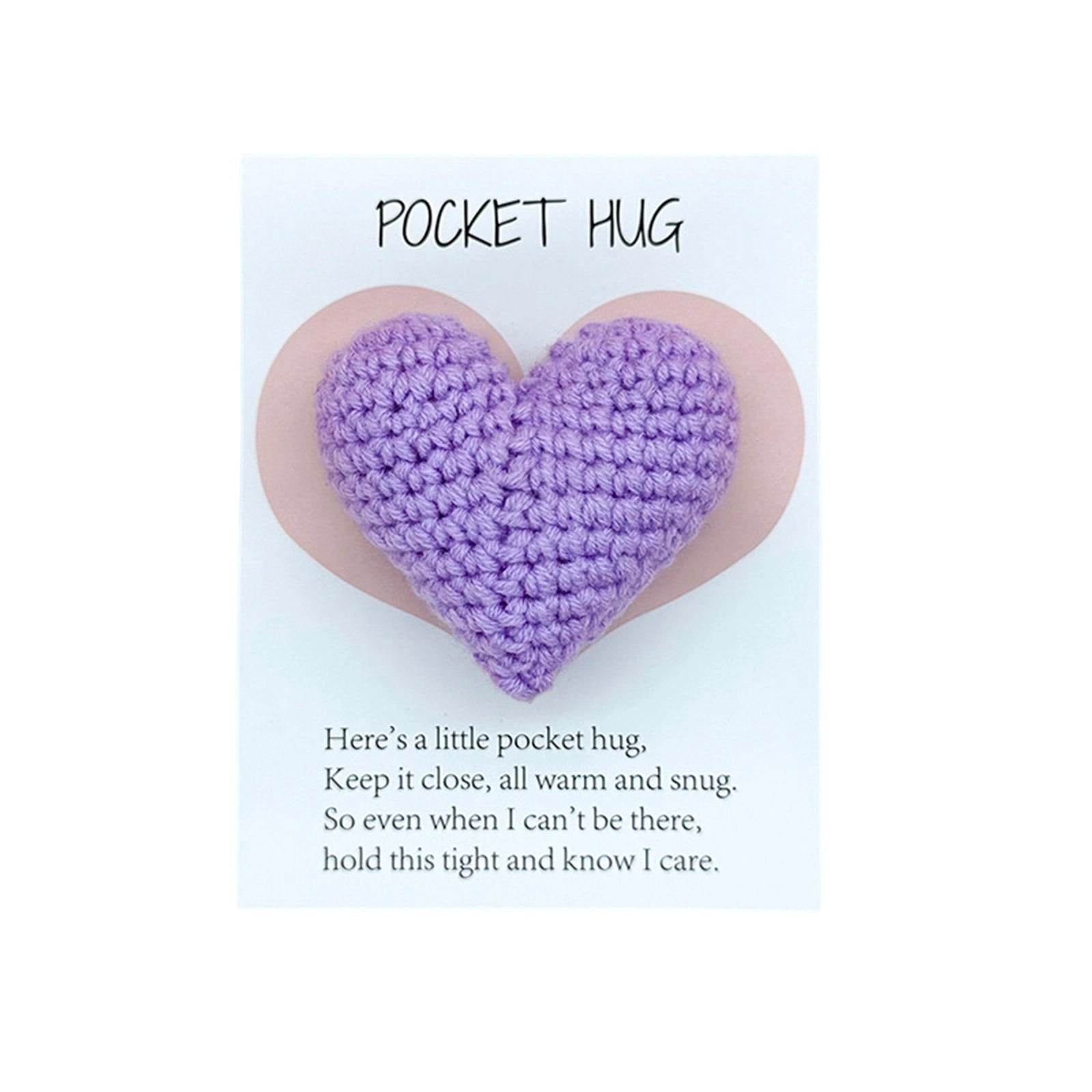 Purple Pocket Card With Inspirational Message Small Gift For ...