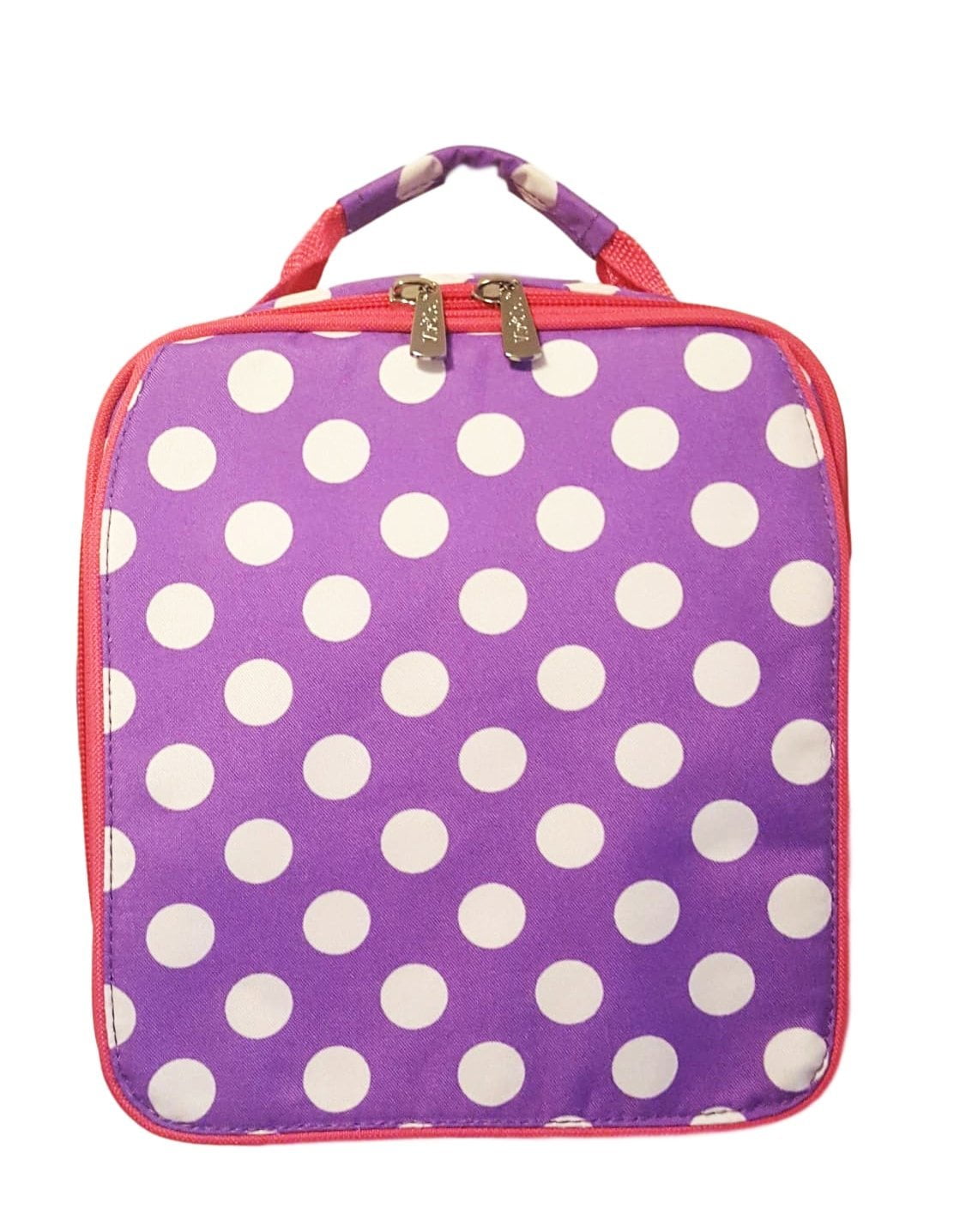 Purple Polka Dot Back to School Lunch Tote - Walmart.com