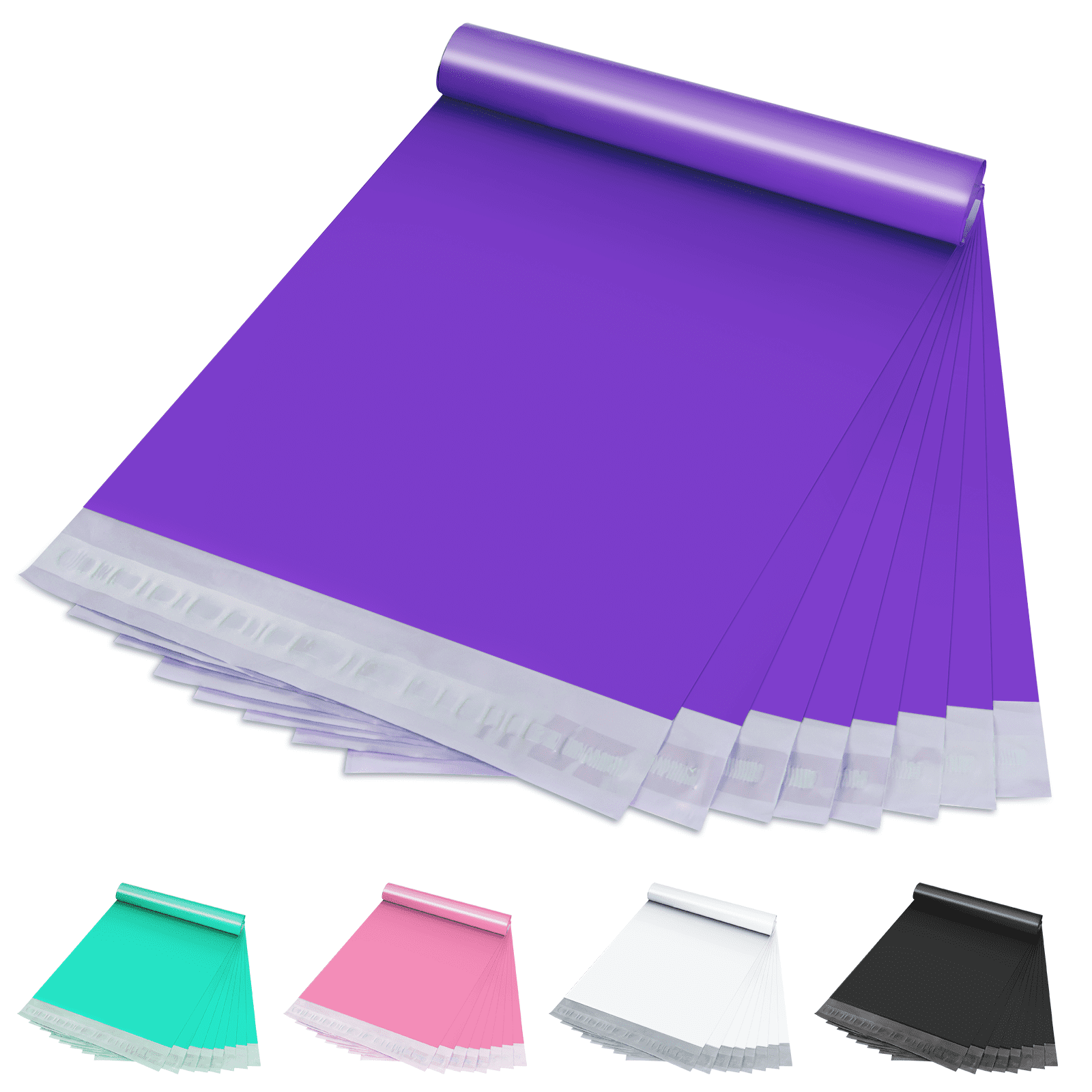 "Purple Poly Mailers 10"" x 13"", 100 Pcs Self-Seal Postal Plastic Bags ...