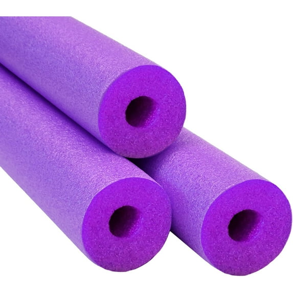 Purple Pool Noodles Swimming Hollow Core Foam Tube, Floating Thick ...