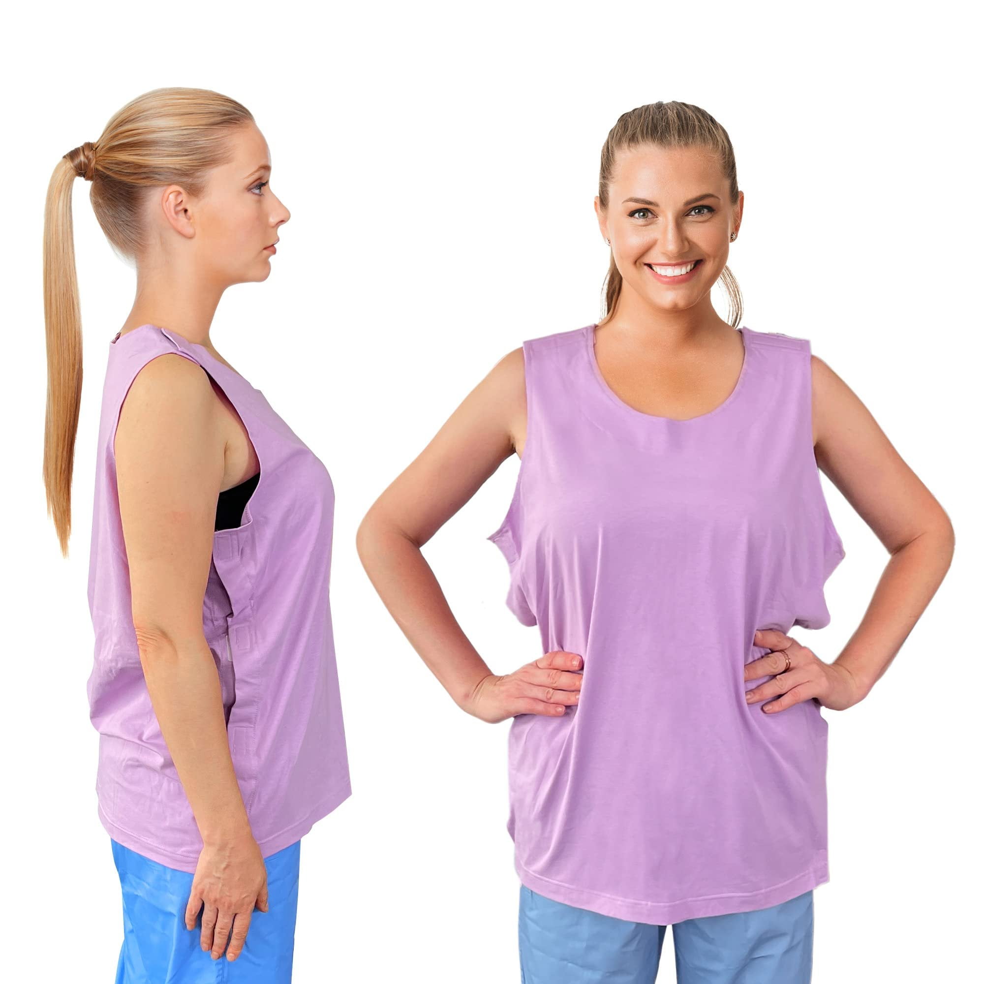 Purple Post Shoulder Surgery Shirts for Women, Large. 20 Pack Post ...