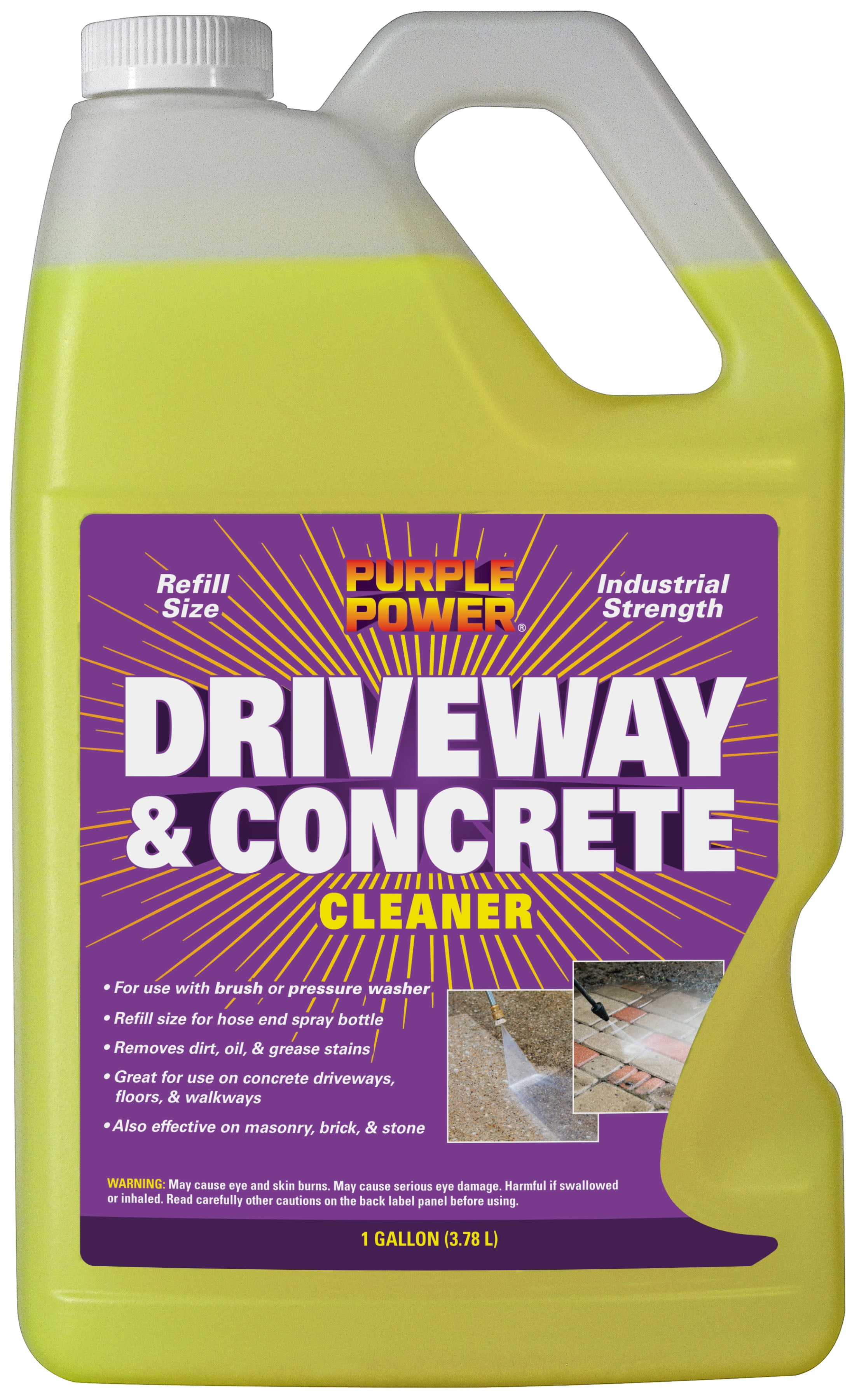 Purple Power Driveway and Concrete Cleaner 1 Gallon Industrial Strength ...
