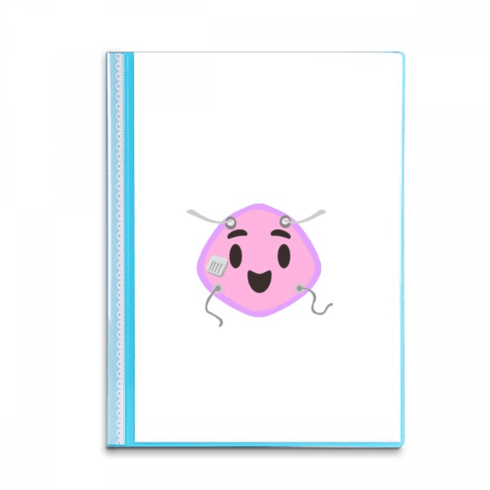 Purple Protective Head Happy Book Sheet Protectors Portfolio Binder ...