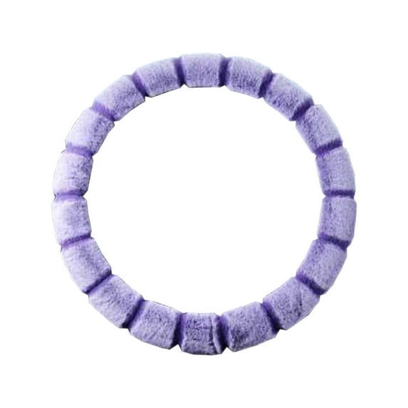 Purple Purple Faux Wool Short Hair Steering Wheel Cover For Winter Use ...
