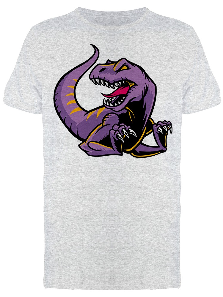 Purple Raptor Dinosaur Cartoon Tee Men's -Image by Shutterstock ...