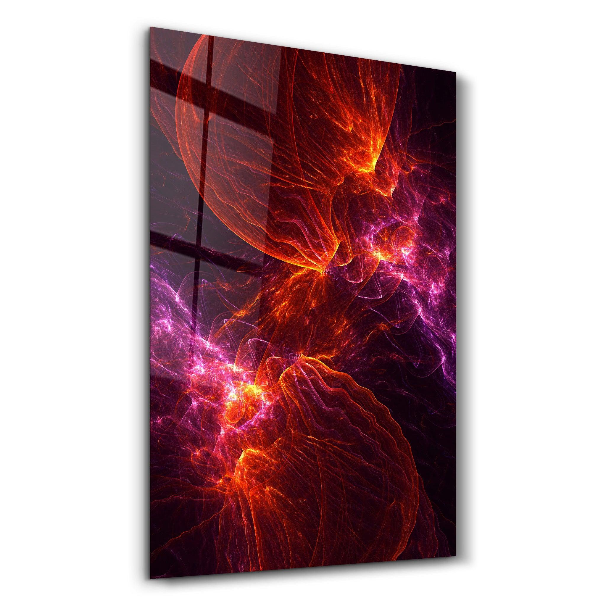 Purple & Red Flames 2 | Glass Wall Art - Walmart.com