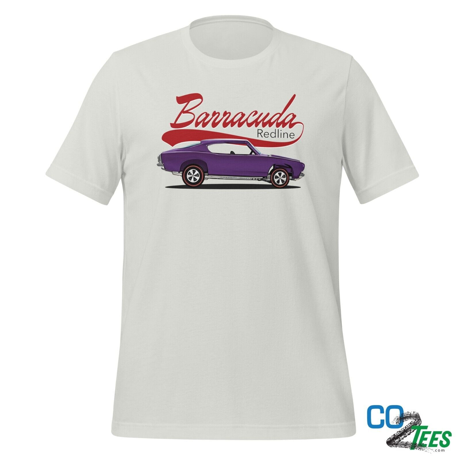 Purple Redline Spoiler Muscle Car Graphic Tee Custom Style - Walmart.com
