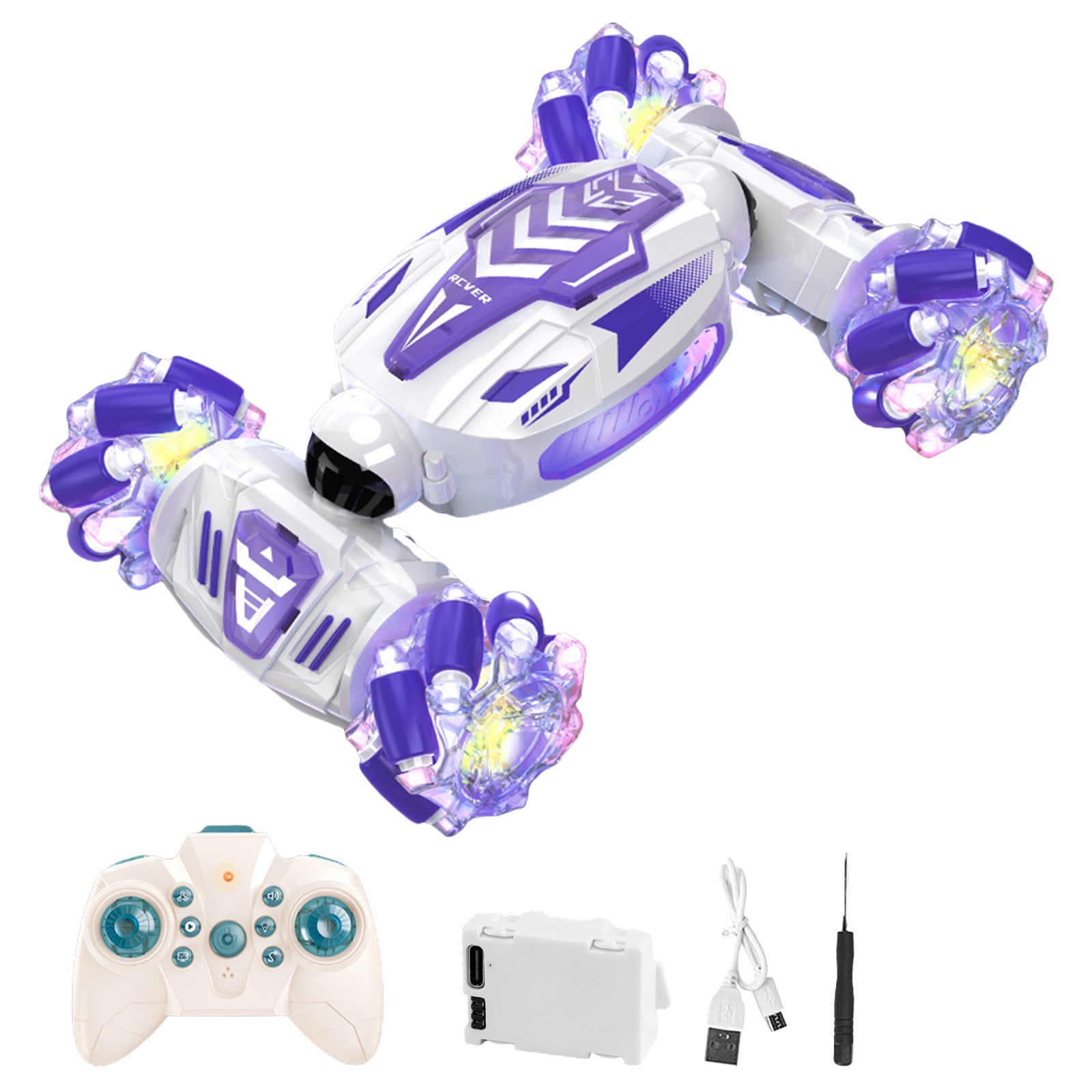 Purple Remote Control Wifi Camera Car With Gesture Control Distorted ...