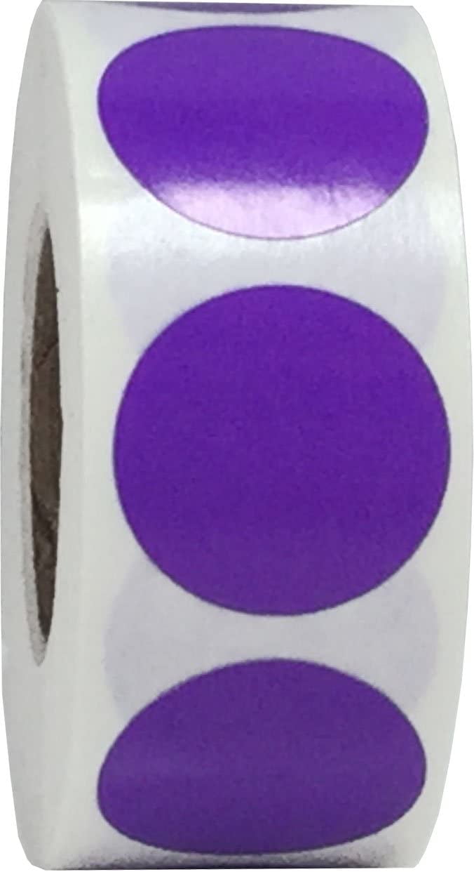 Purple Removable Color Coding Labels for Organizing Inventory 19 mm 0. ...