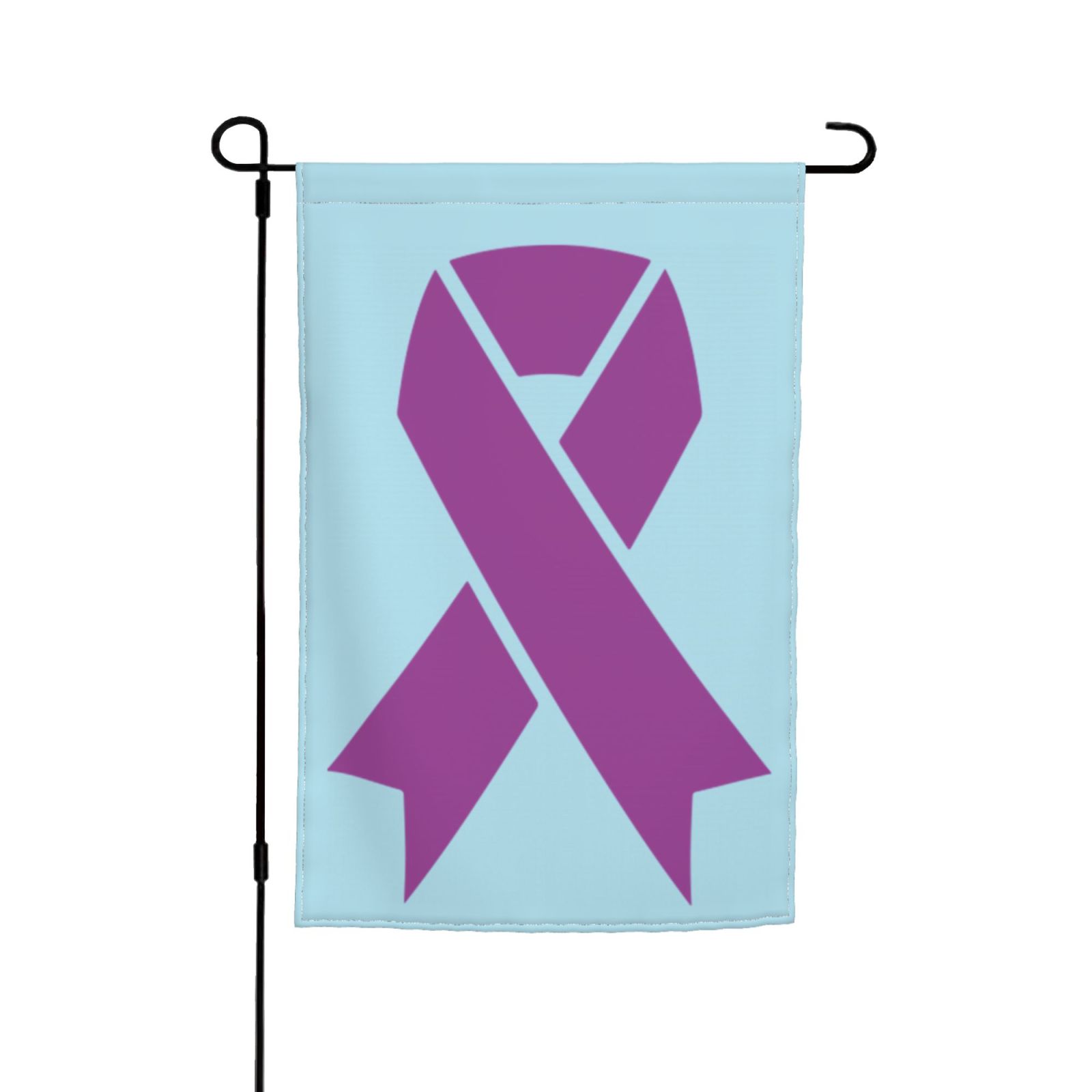 Purple Ribbon Pancreatic Cancer Garden Flag 12x18 Inch, Double Sided ...
