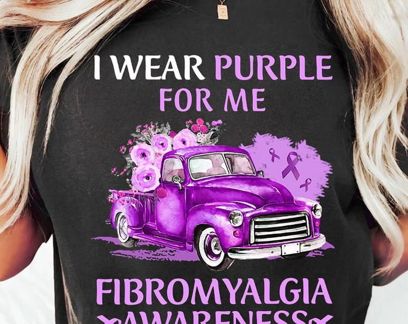 Purple Ribbon Truck : Fibromyalgia Awareness Design - Walmart.com