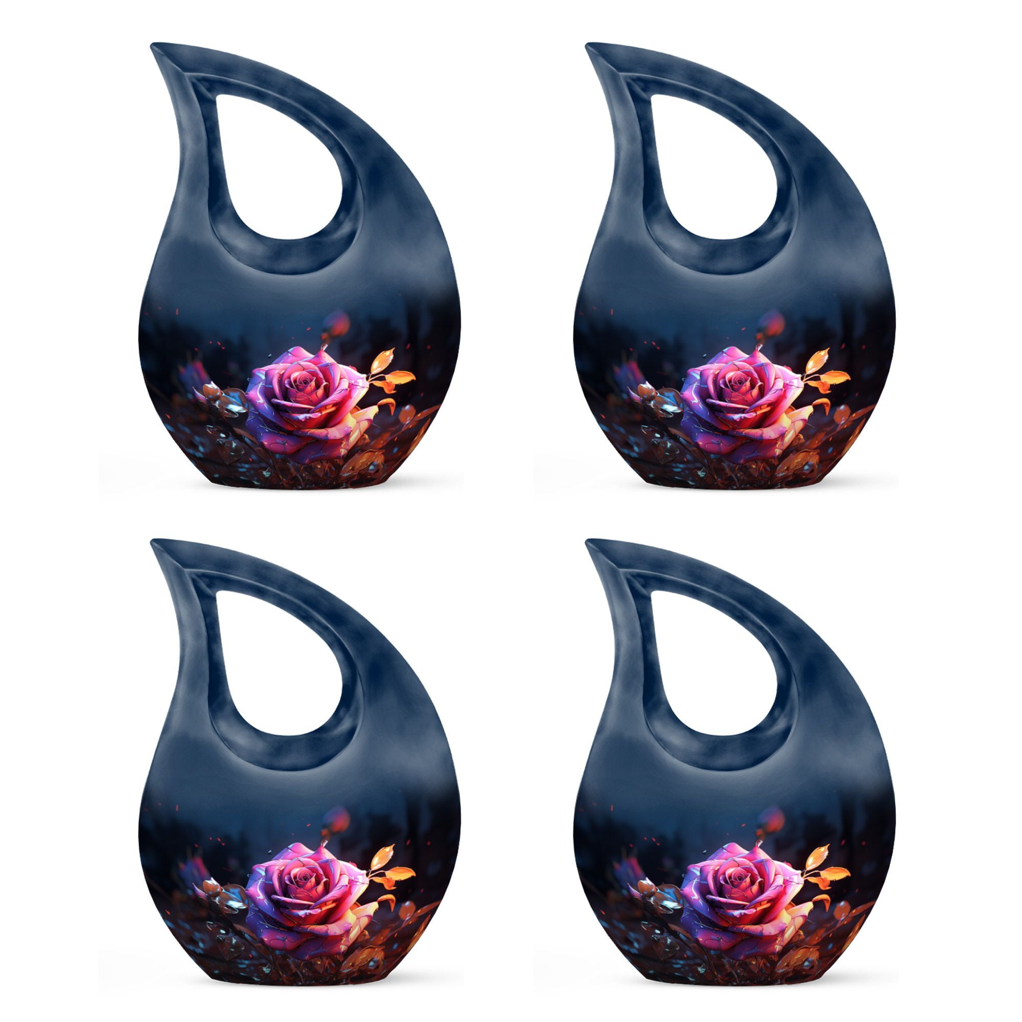 Purple Rose It Up in The Dark - Keepsakes for Ashes - Cremation Ash ...