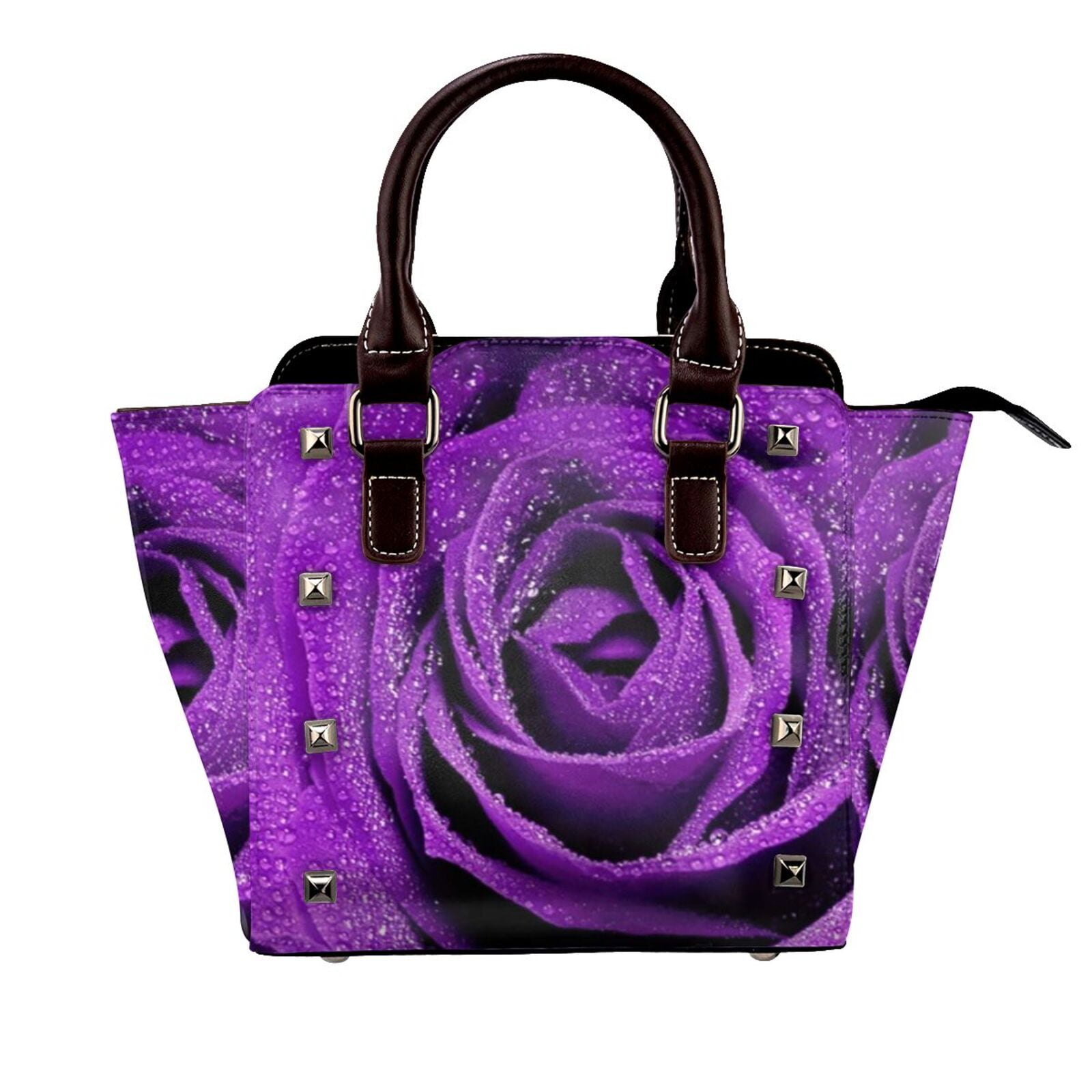 Purple Rose Rivet Fashion One-Shoulder Women's Handbag Tote Bag - Walmart.com