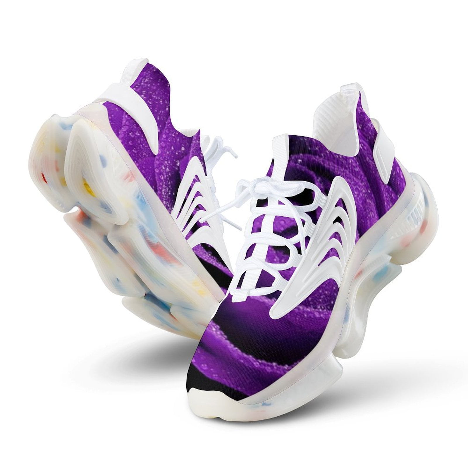 Purple Rose Walking Shoes for Men Woman Lightweight Tennis Fashion ...