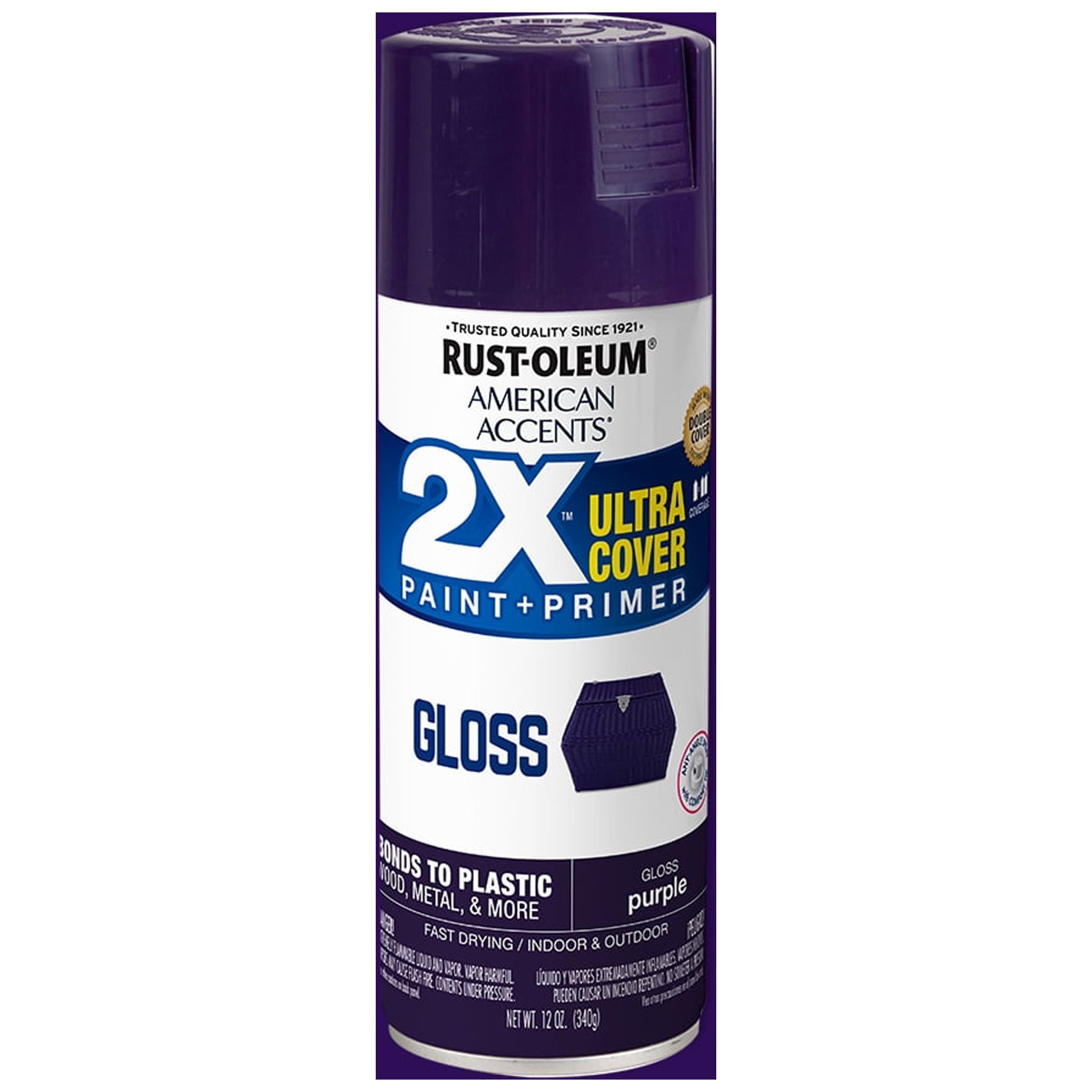 Purple, Rust-Oleum American Accents 2X Ultra Cover Gloss Spray Paint ...
