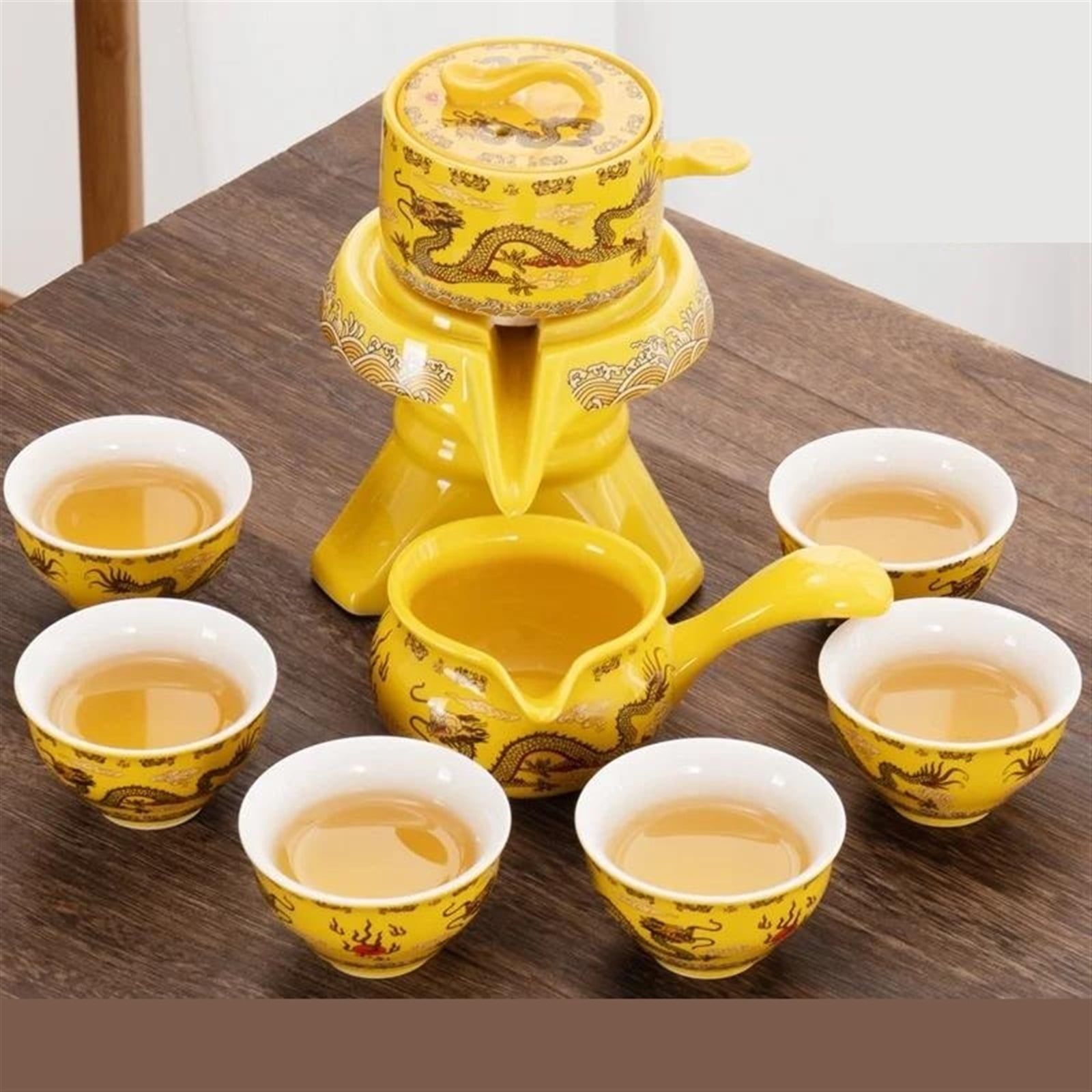 Purple Sand Lazy Man Tea Set Retro Creative Stone Grinding Kung Fu Cup ...