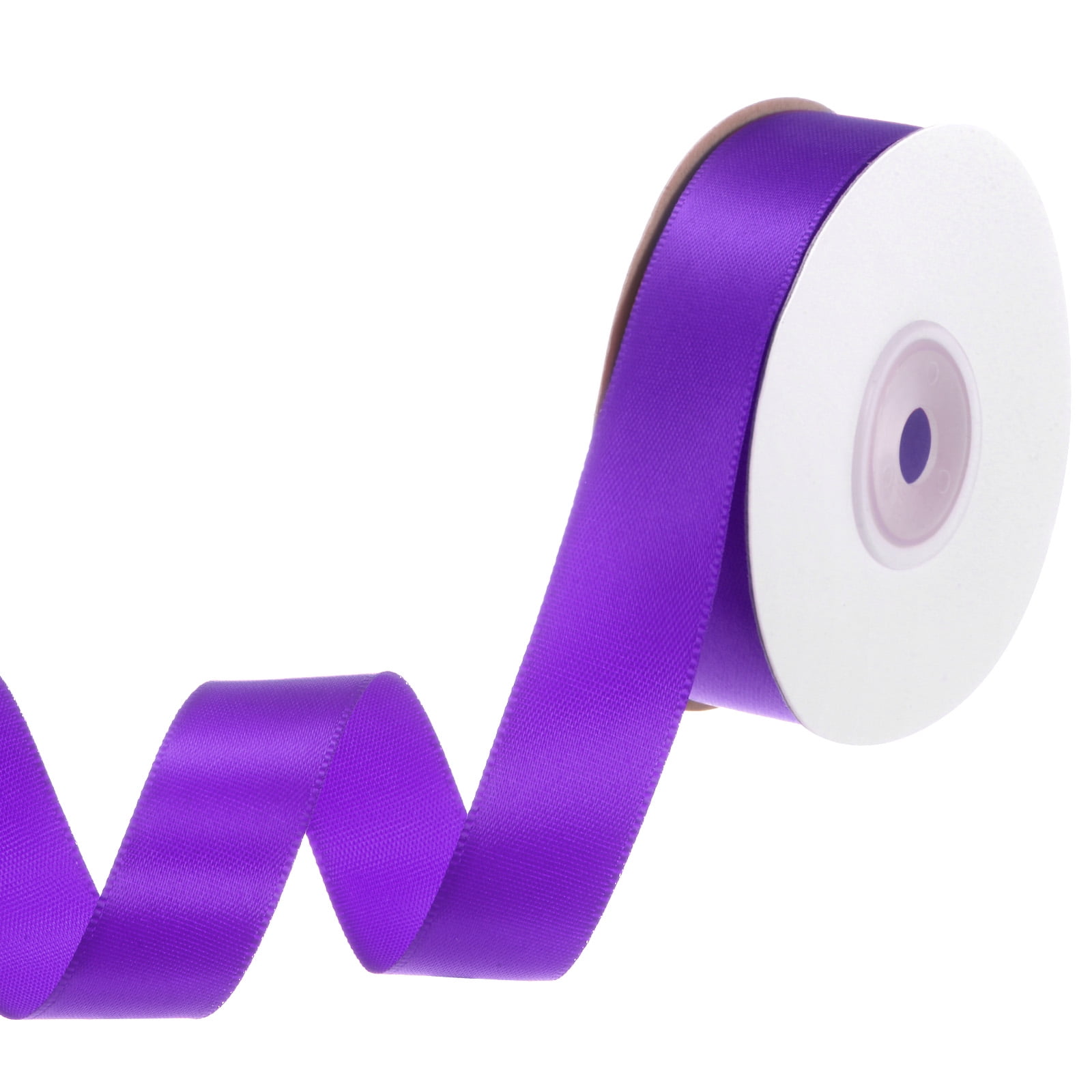 Purple Satin Ribbon 25 Yards 0.79" Wide Polyester Fabric Ribbon for ...