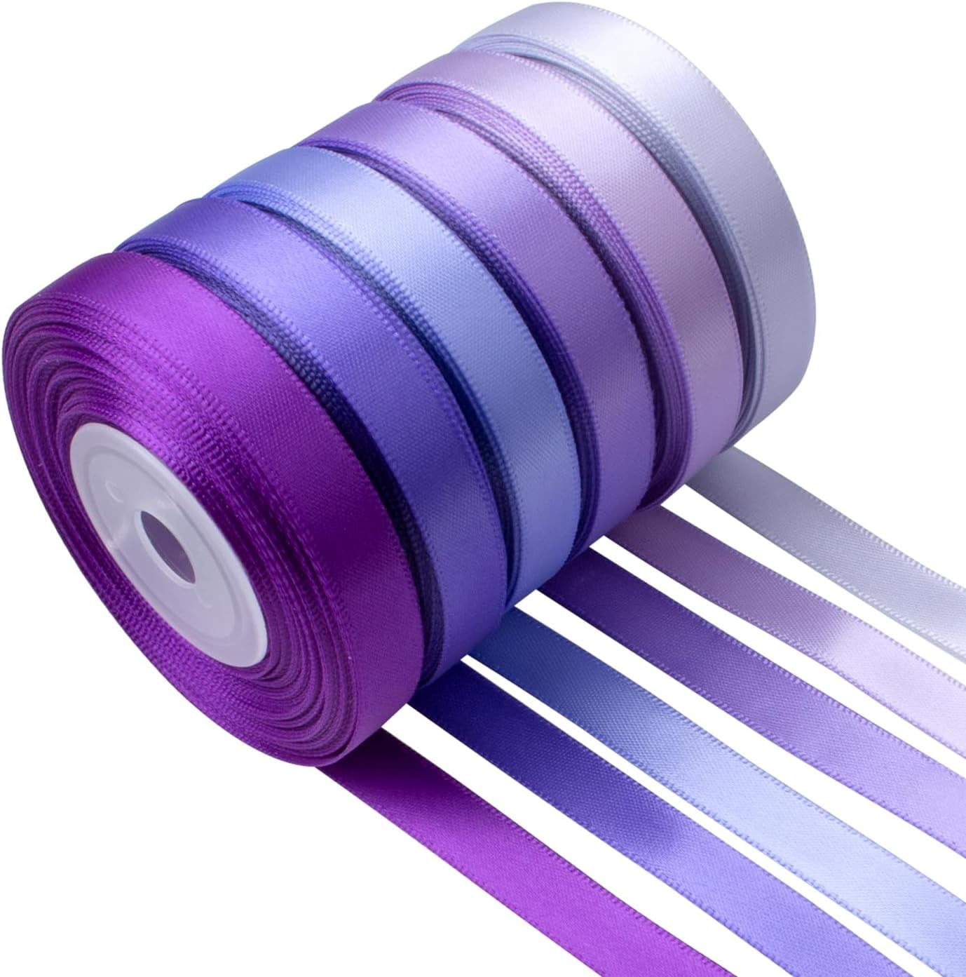 Purple Satin Ribbon 3/8 Inch Wide Lavender Light Purple Lilac Ribbon ...