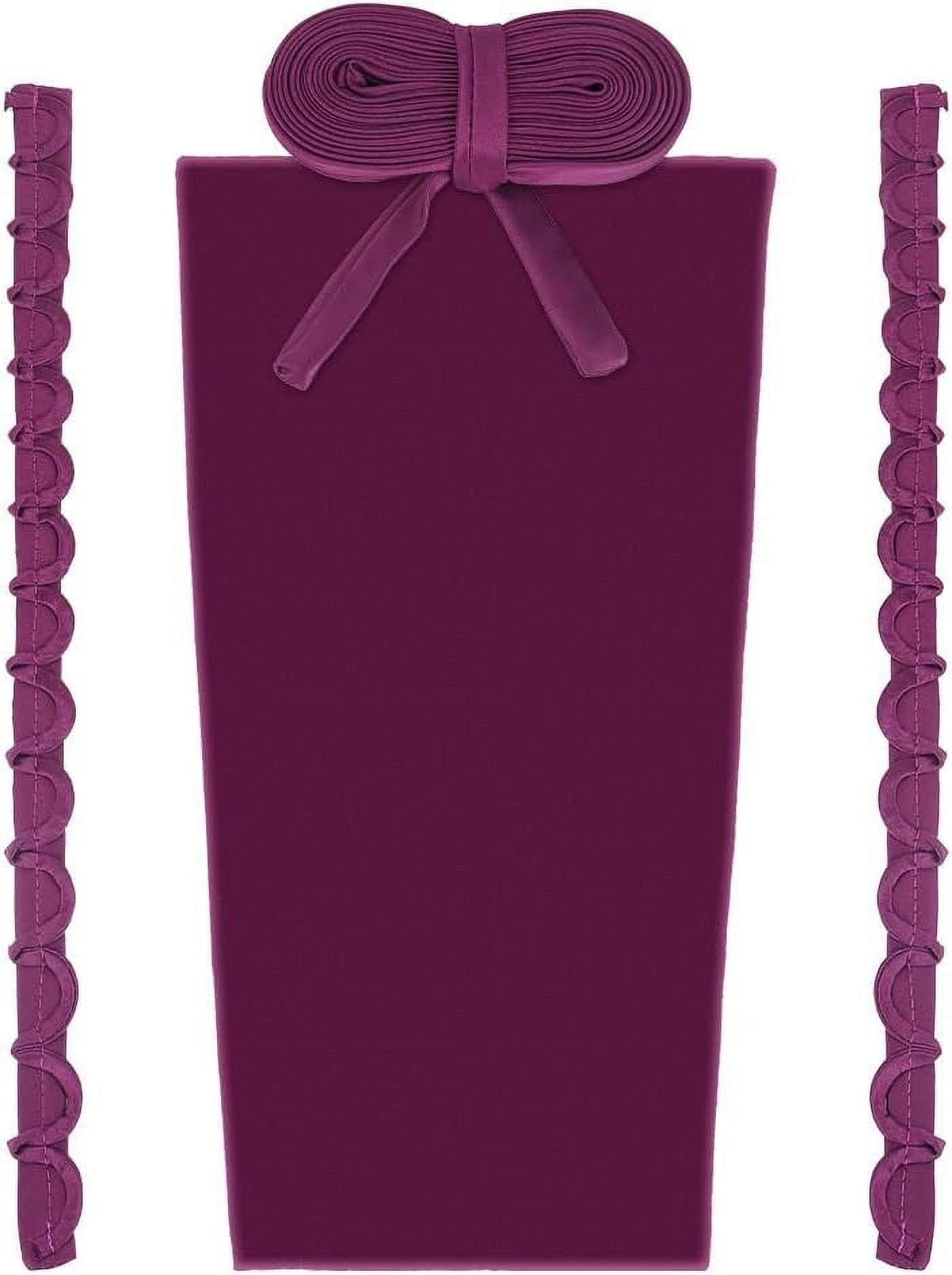 Purple Satin Zipper Replacement Set Satin Corset Back Kit Adjustable ...