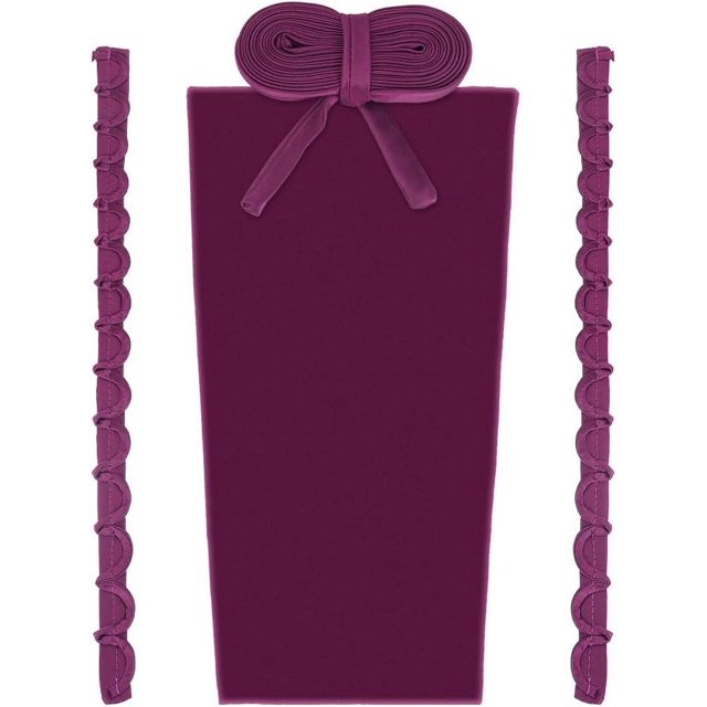 Purple Satin Zipper Replacement Set Satin Corset Back Kit Adjustable ...