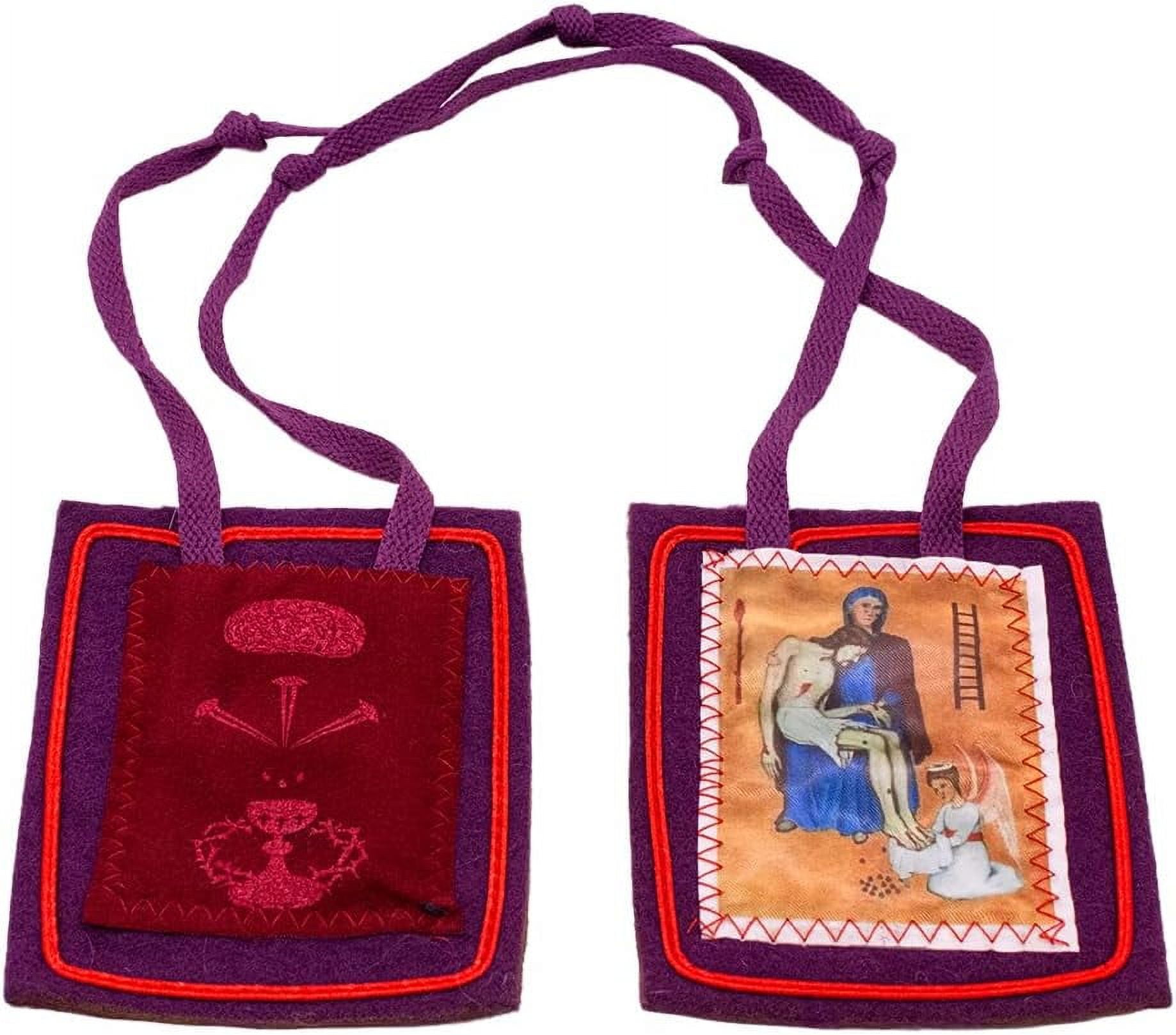 Purple Scapular Of Marie-Julie Jahenny | Made Of Wool | Full Color ...