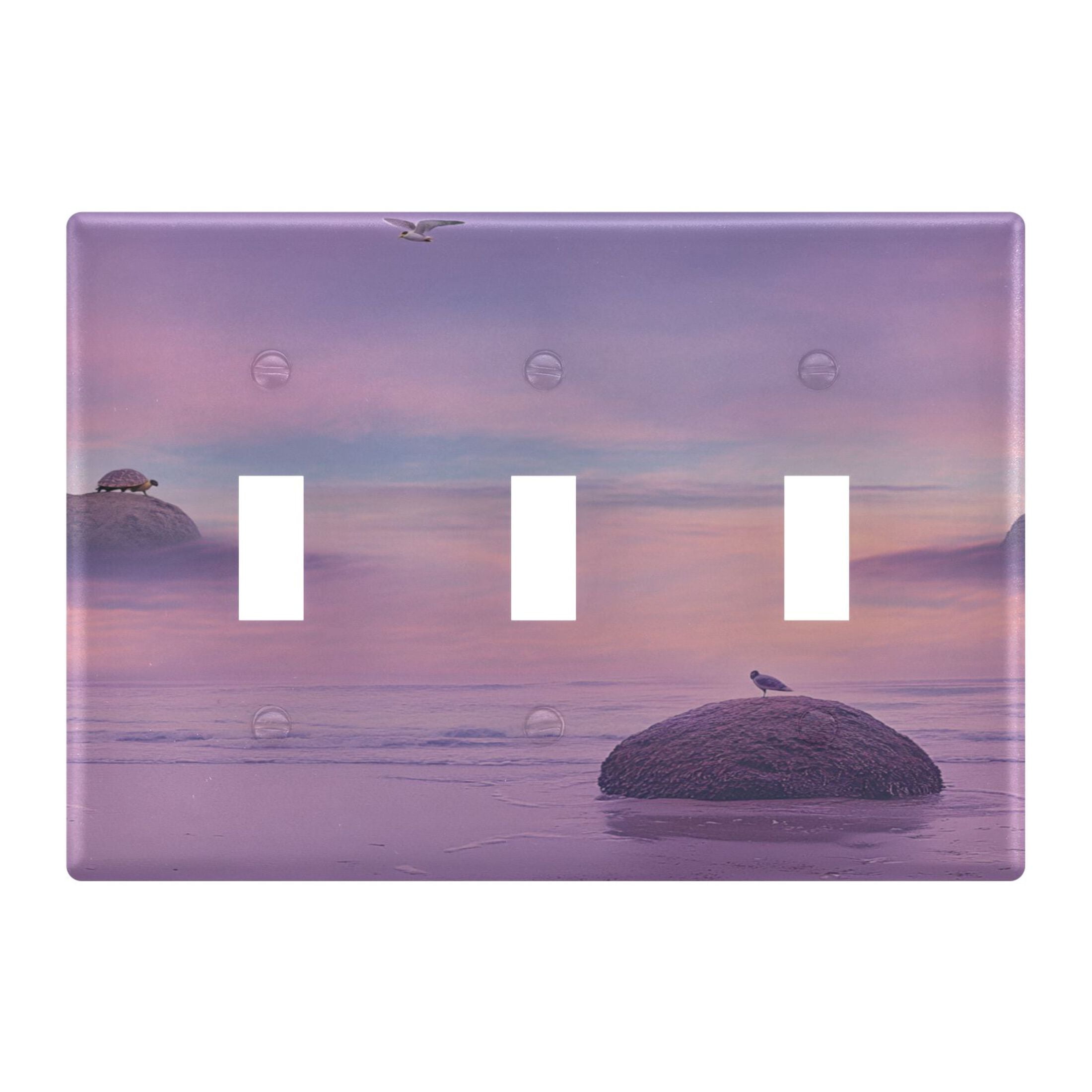 Purple Scene Decorative Light Switch Plates Switch Cover Decorative ...
