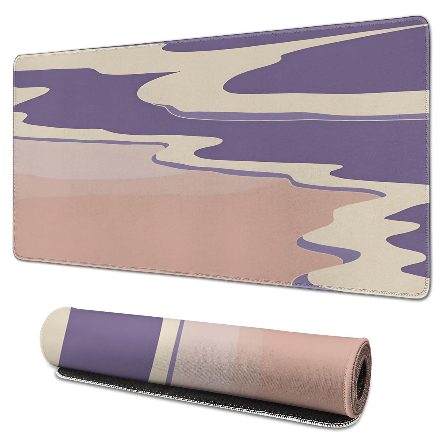 Purple Sea Water and a Pink Sand Beach mouse Padswaterproof,rubber ...